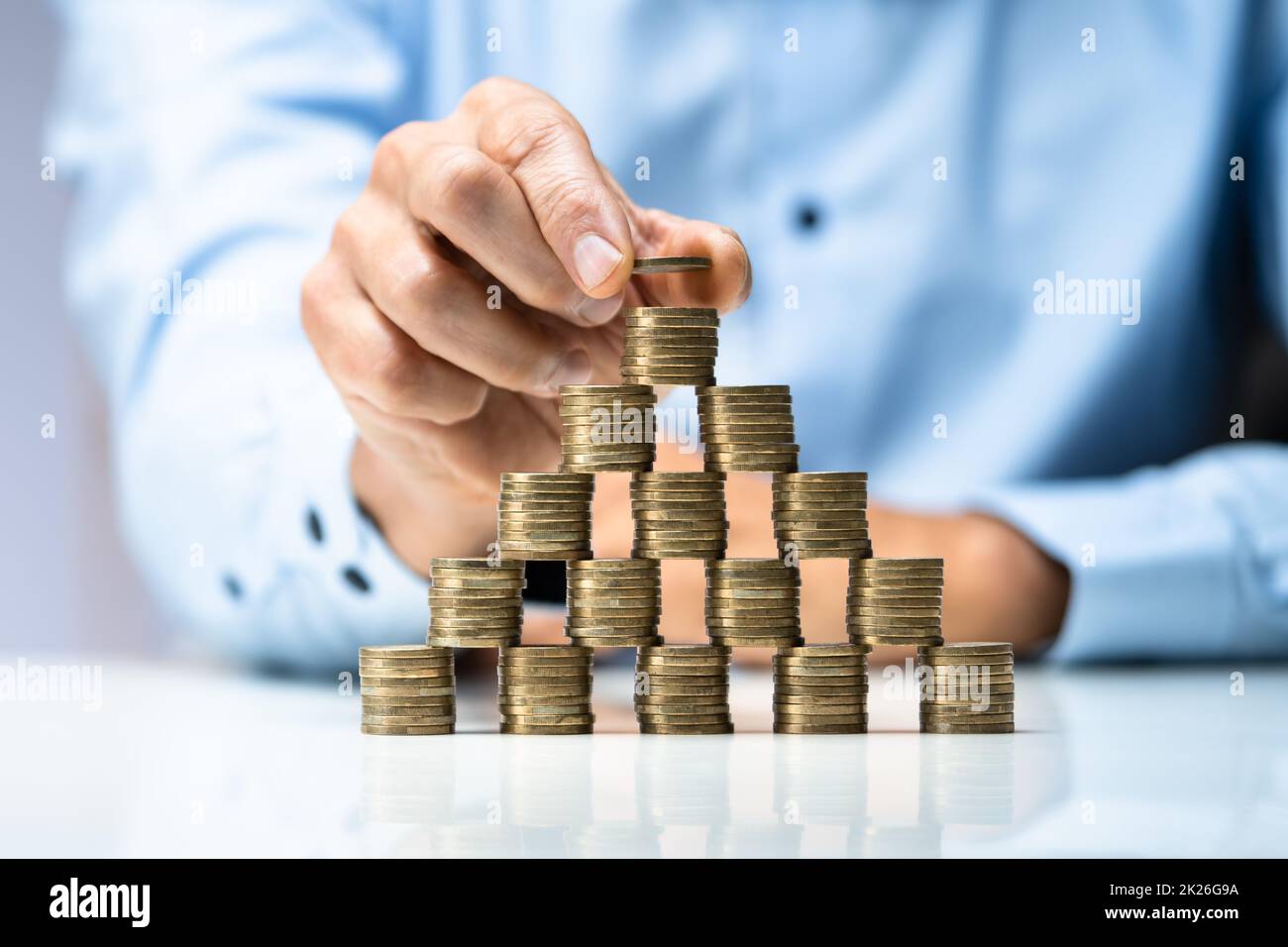 Money Inflation And Coins Stock Photo - Alamy