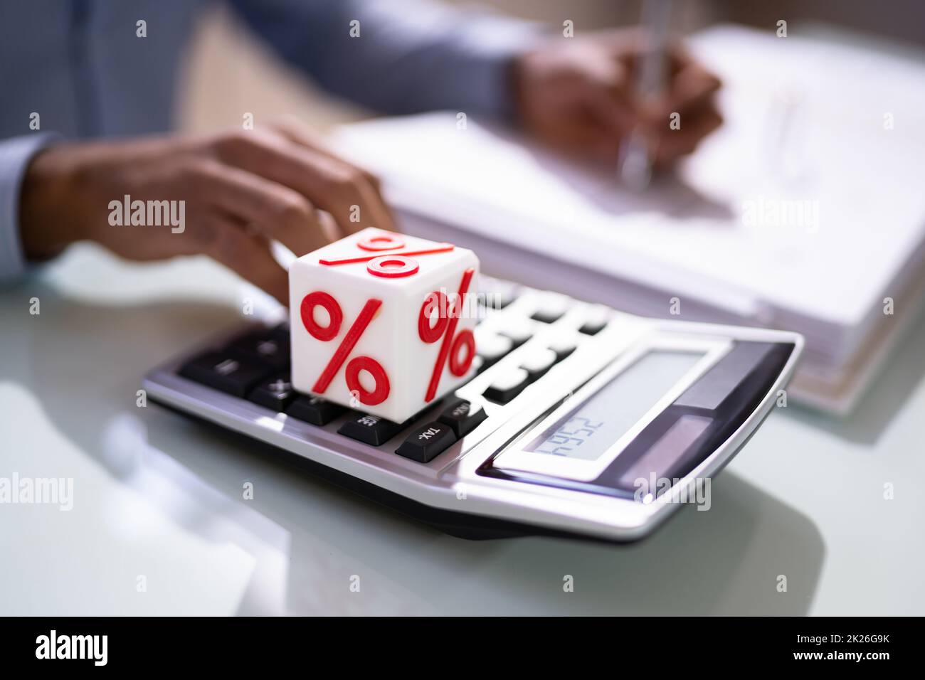 Corporate Tax And Interest Rate Percent Stock Photo - Alamy