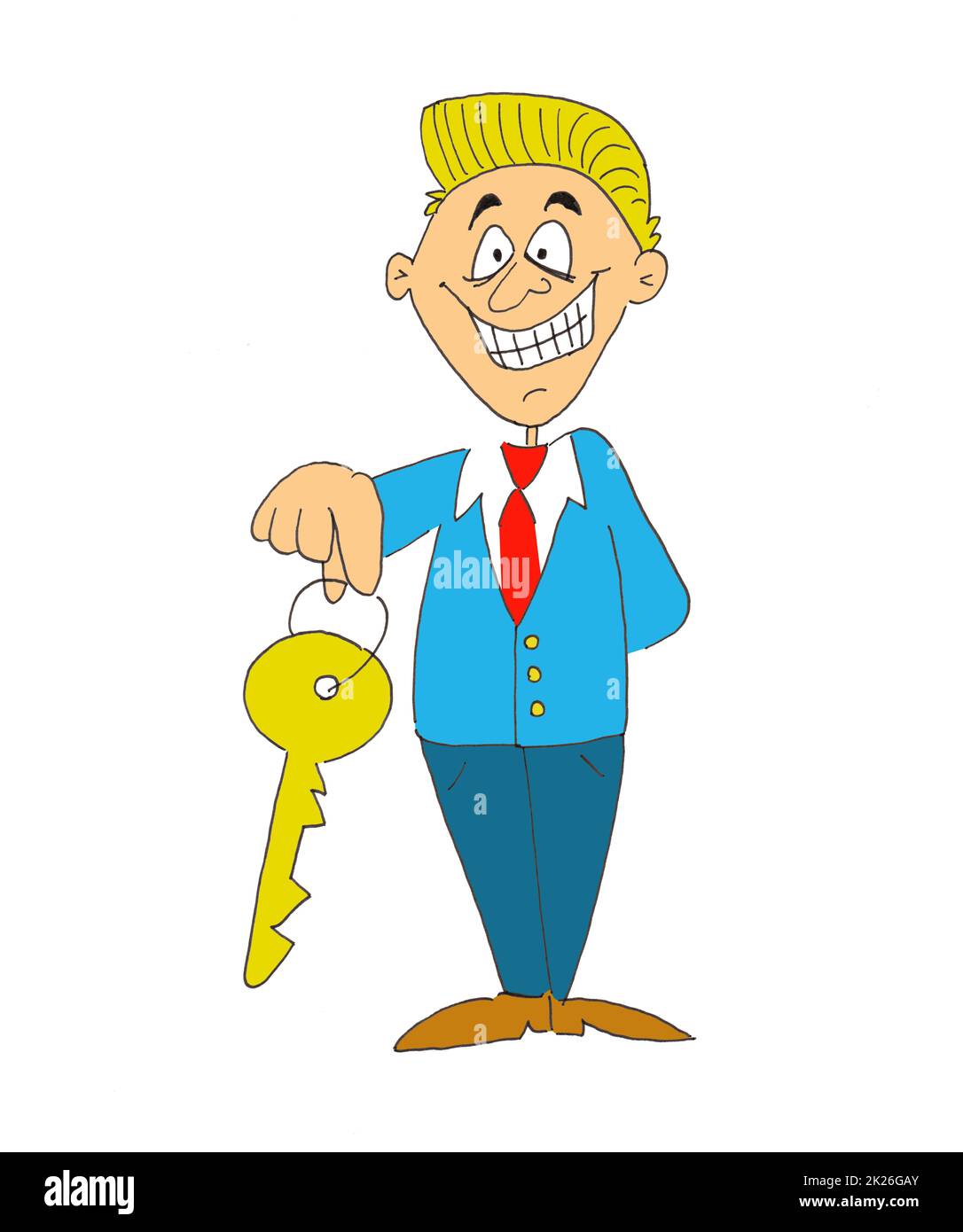 Cartoon illustration man moving home hi-res stock photography and ...