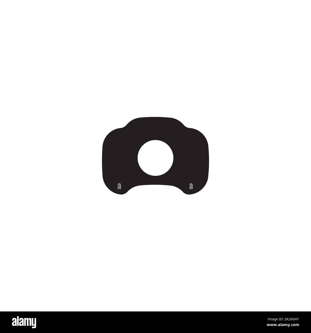 Photo portrait logo. Photographer Vector black silhouette. Photo studio ...