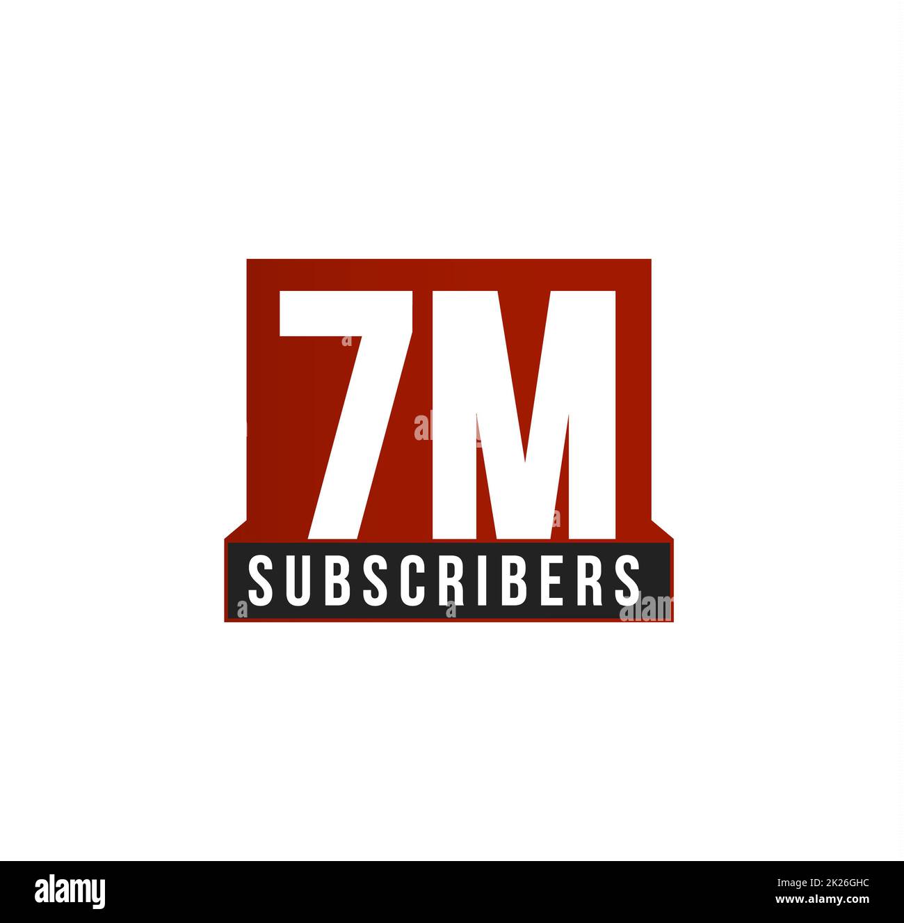 Subscribers number icon. Anniversary logo template. Greeting card ...