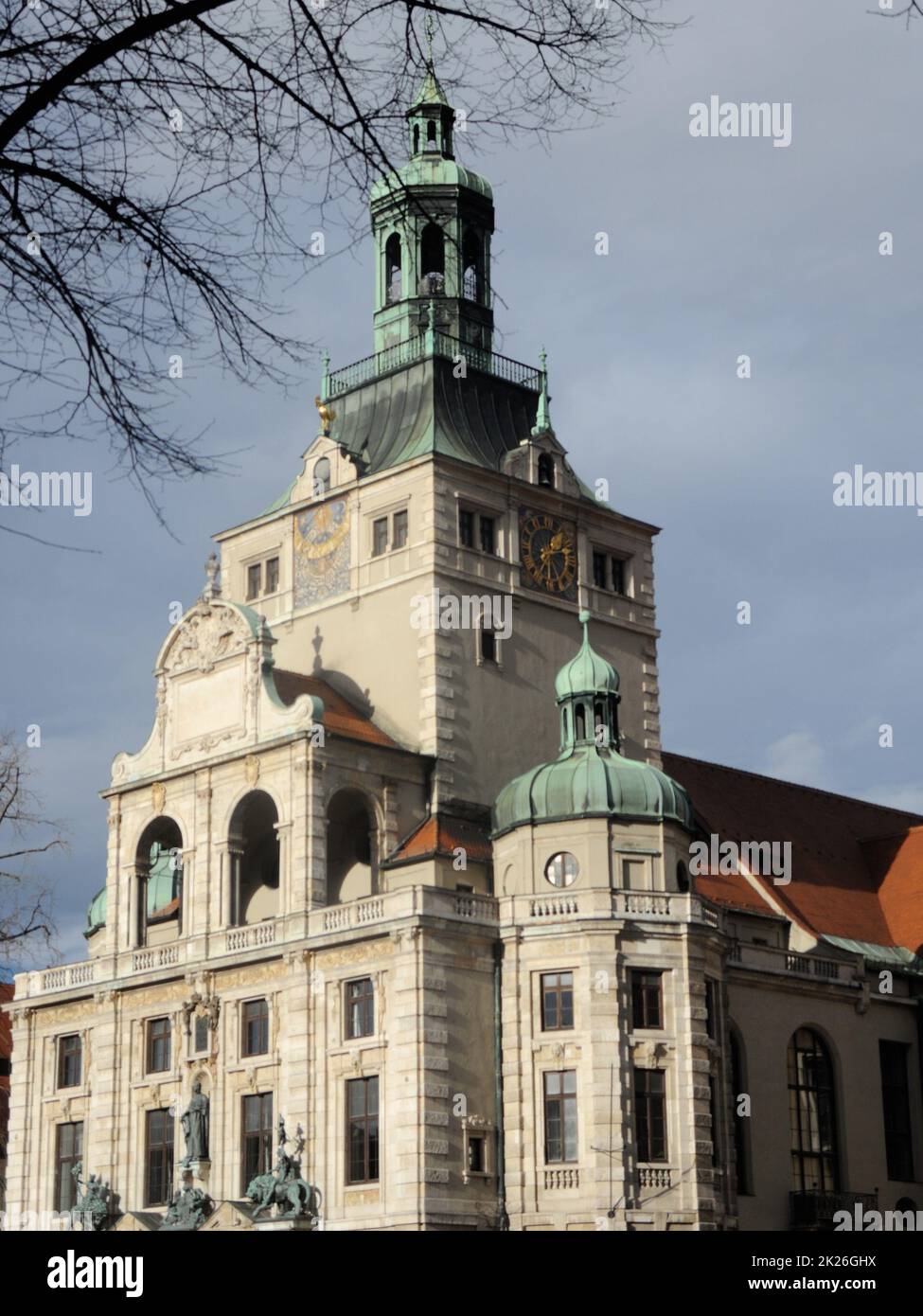 Gate of the Bavarian National Museum in Munich Stock Photo - Alamy