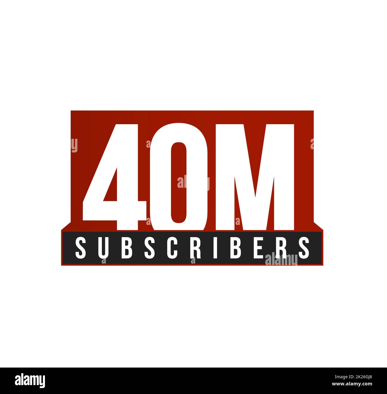 Subscribers number icon. Anniversary logo template. Greeting card ...