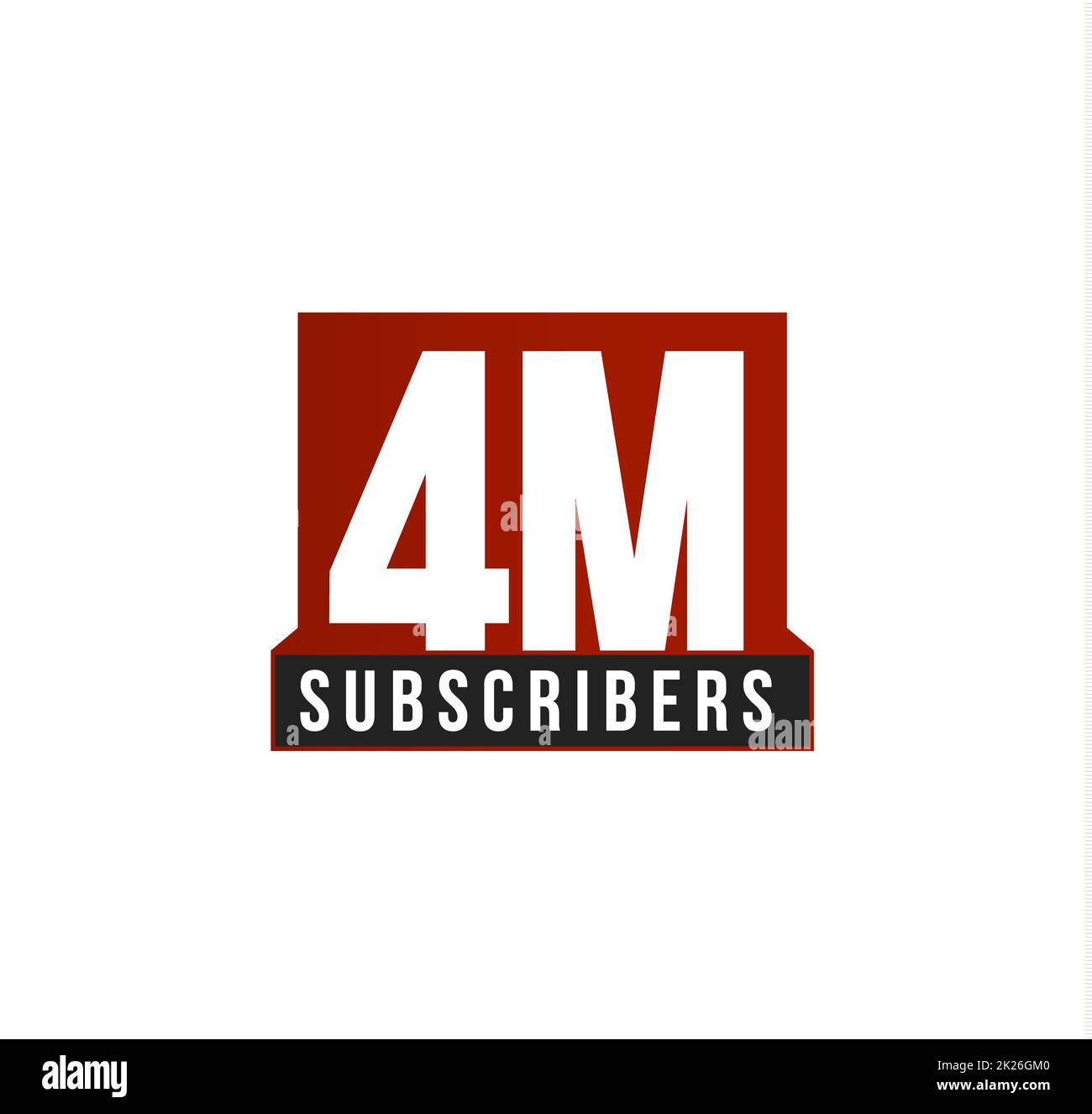 Subscribers number icon. Anniversary logo template. Greeting card ...