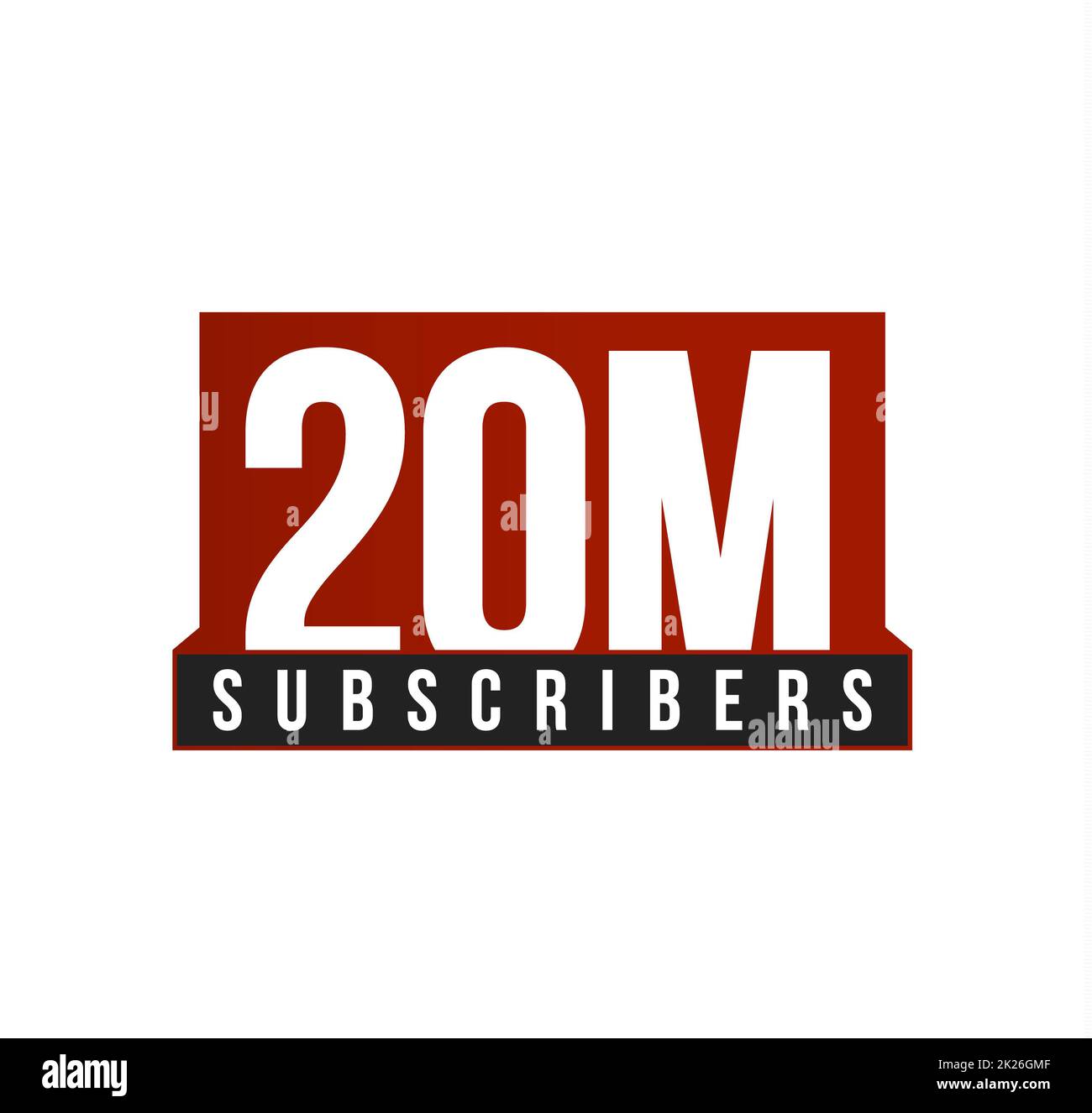 Subscribers number icon. Anniversary logo template. Greeting card ...