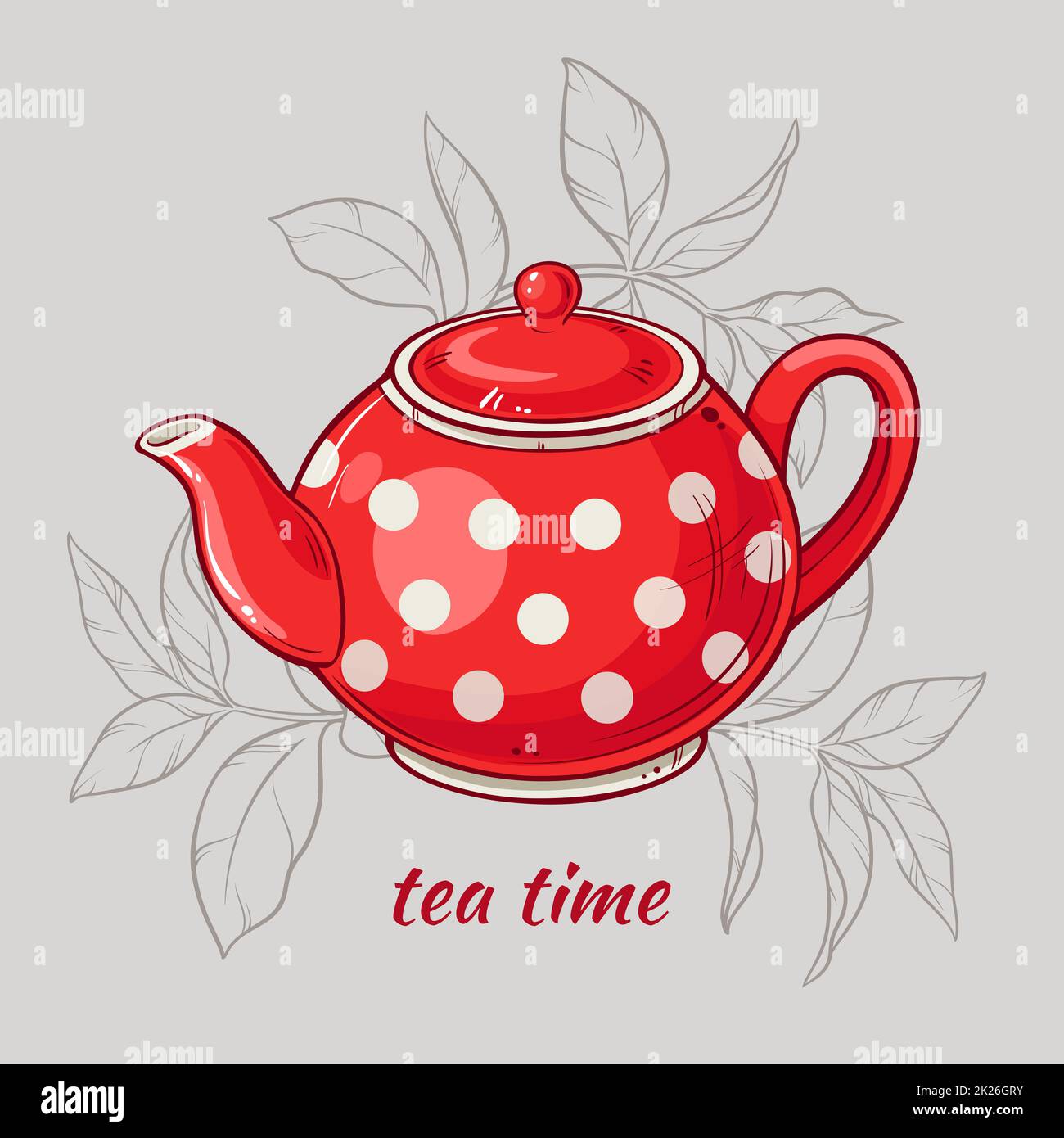 Red vector cartoon hi-res stock photography and images - Alamy