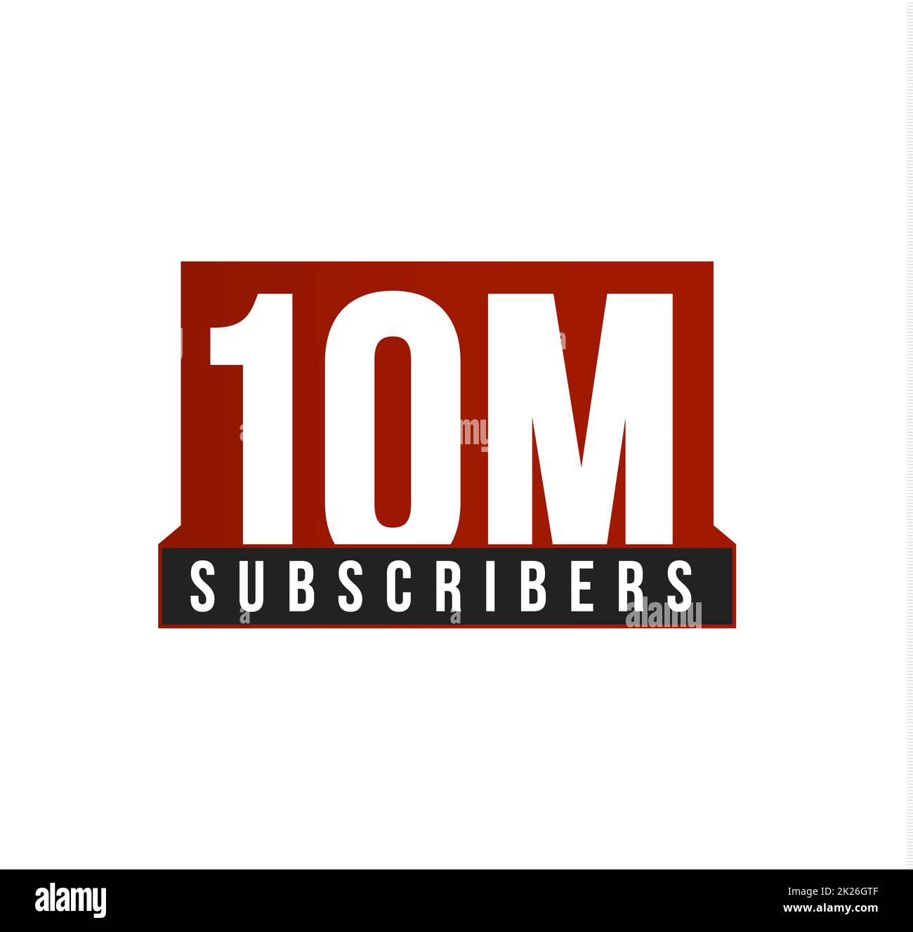 Subscribers number icon. Anniversary logo template. Greeting card ...