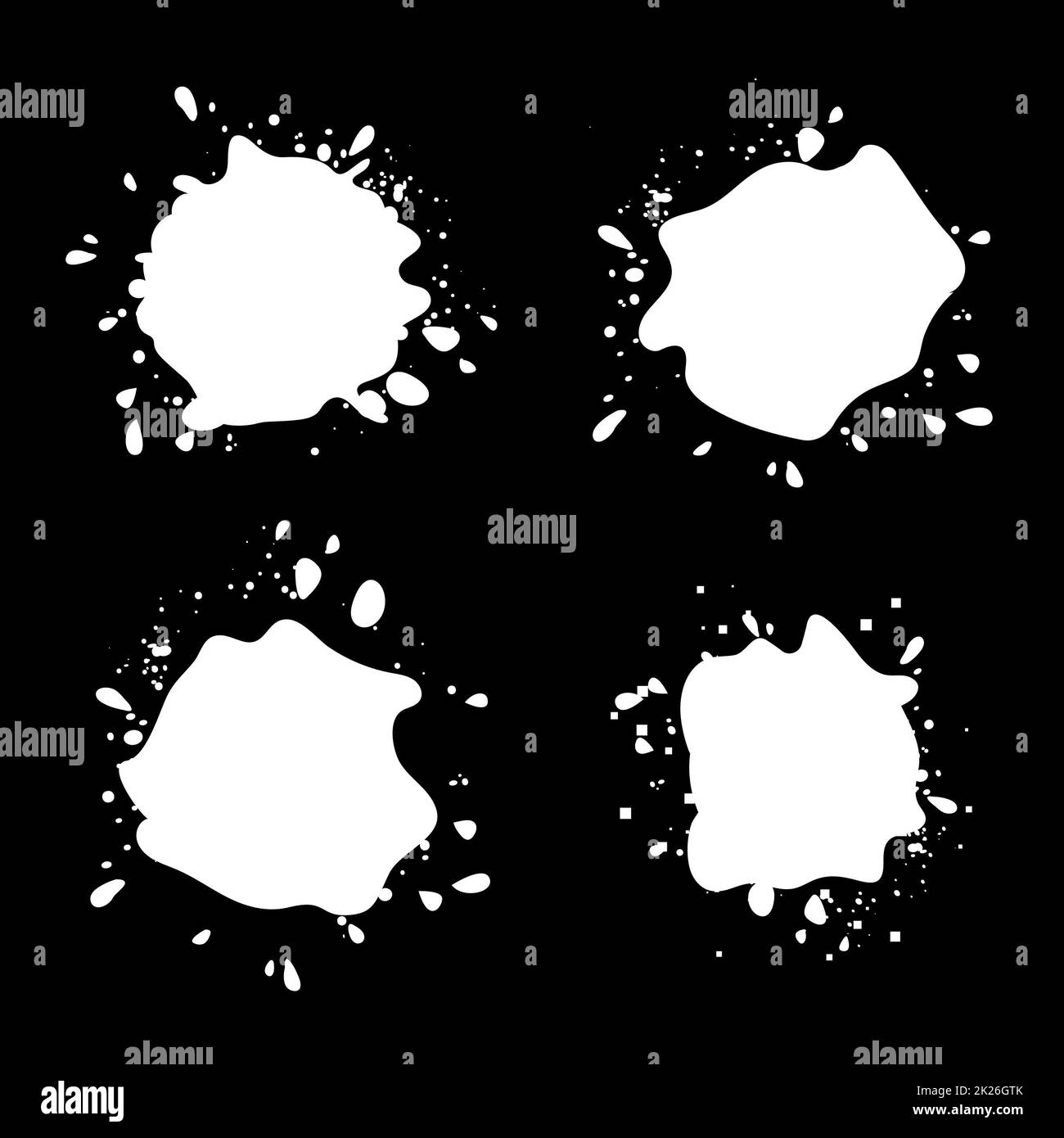 Spray simple flat black Black and White Stock Photos & Images - Alamy