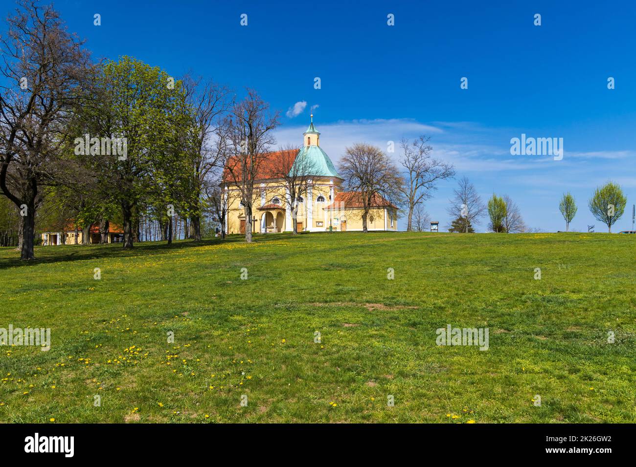 Place of pilgrimage Svaty Antoninek, Blatnice, Southern Moravia, Czech ...