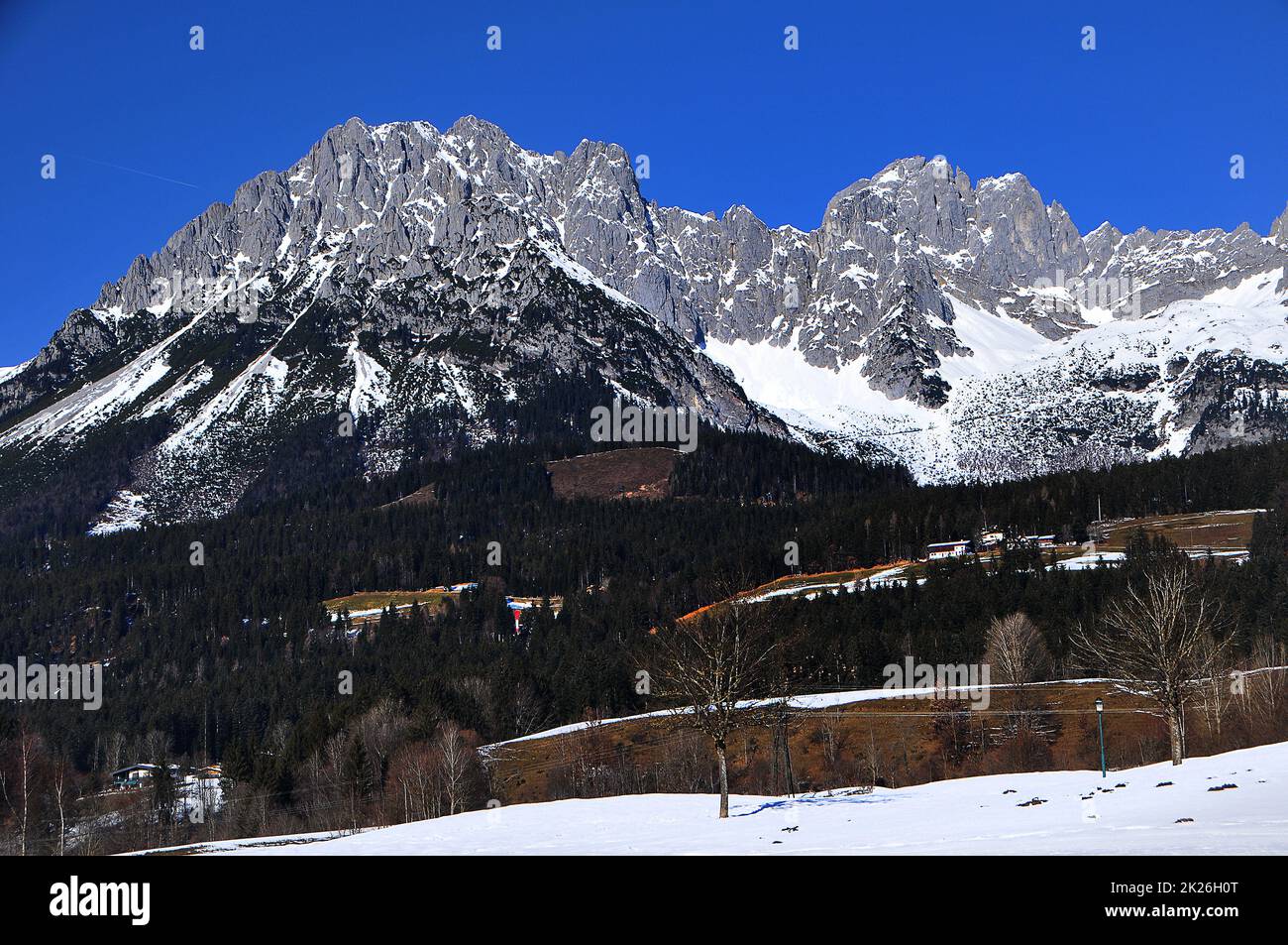 Mountains "Wilder Kaiser" (wild emperor Stock Photo - Alamy