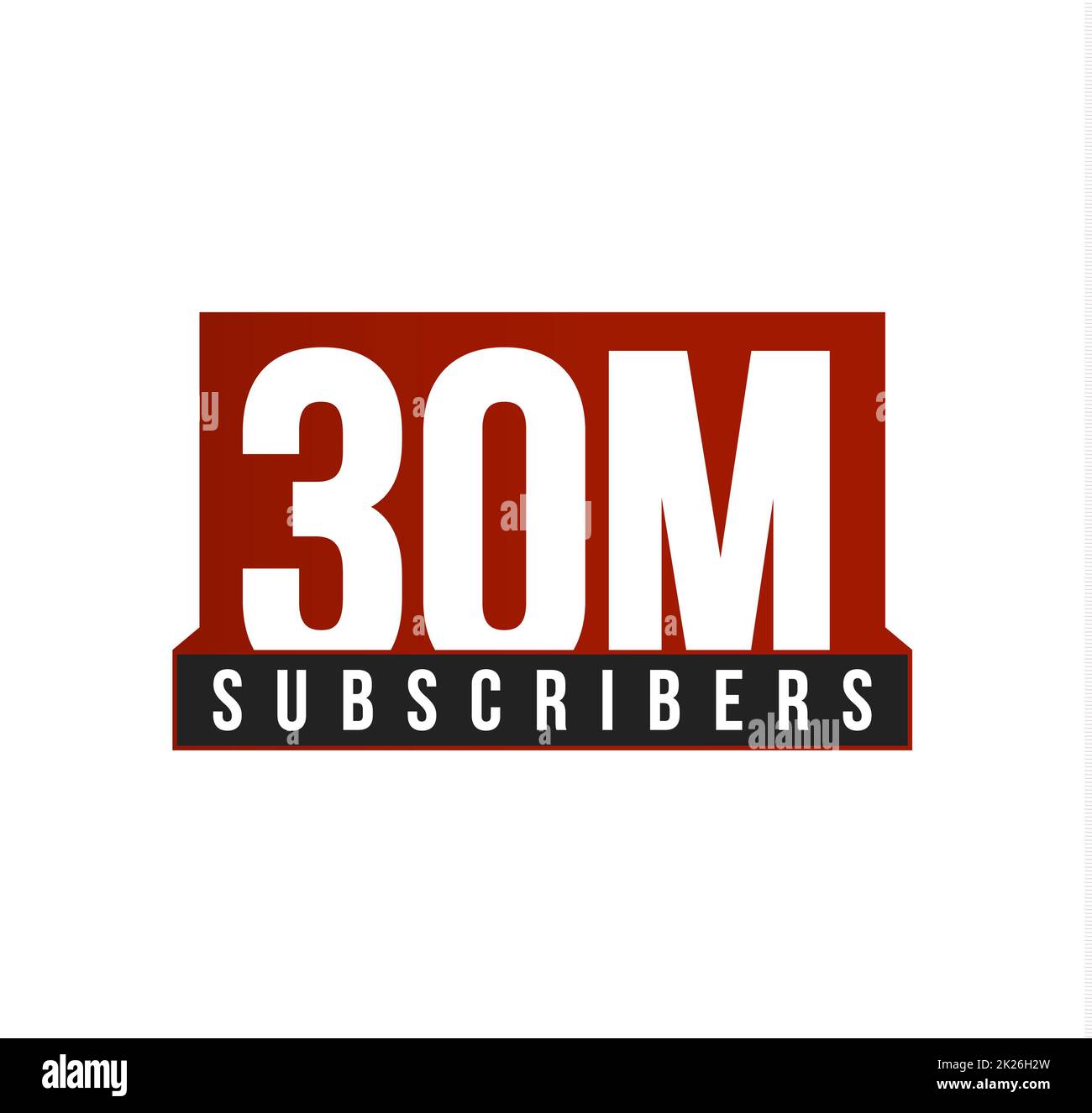 Subscribers number icon. Anniversary logo template. Greeting card ...