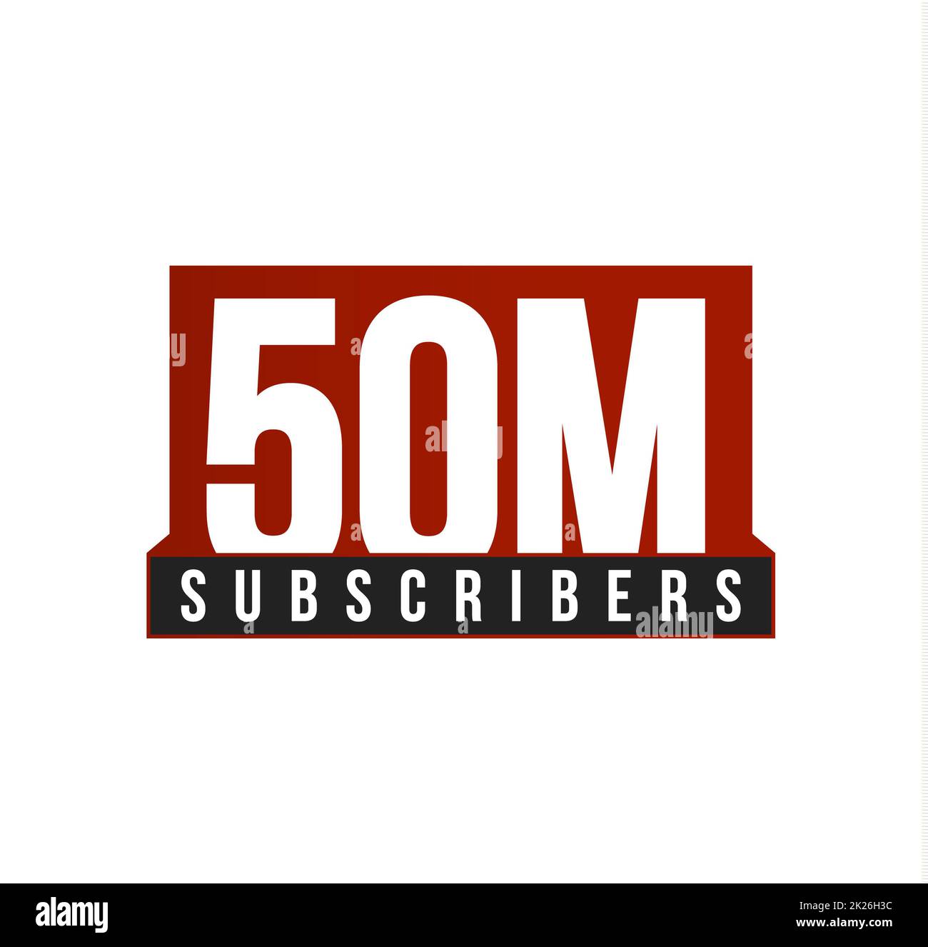 Subscribers number icon. Anniversary logo template. Greeting card ...
