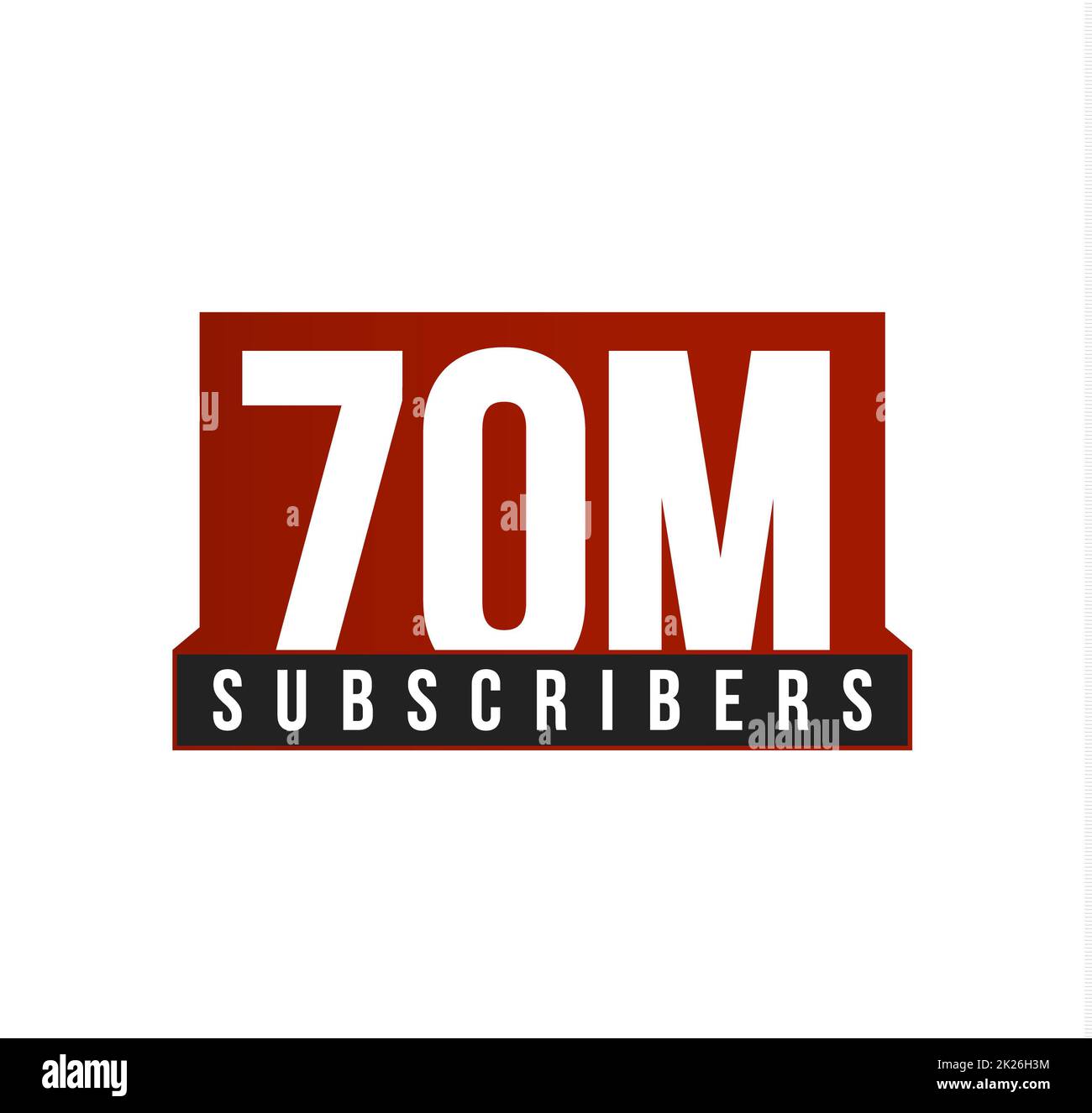 Subscribers number icon. Anniversary logo template. Greeting card ...