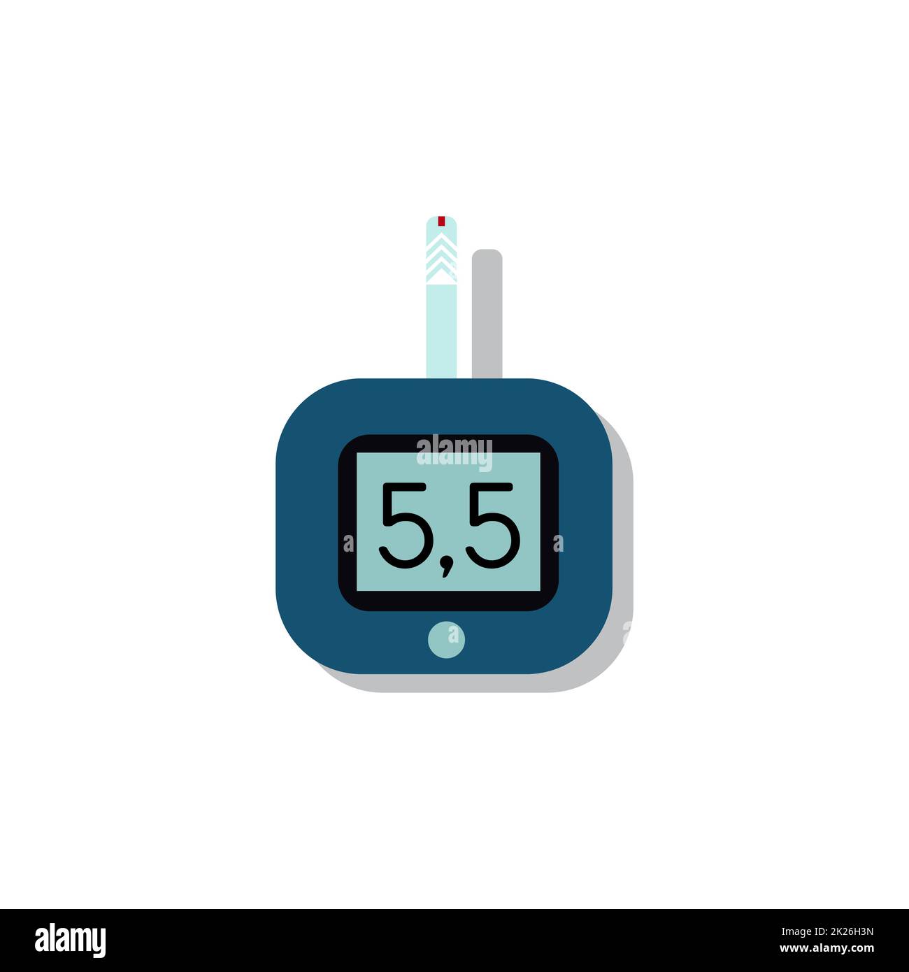 Glucometer blood drop vector Cut Out Stock Images & Pictures - Alamy