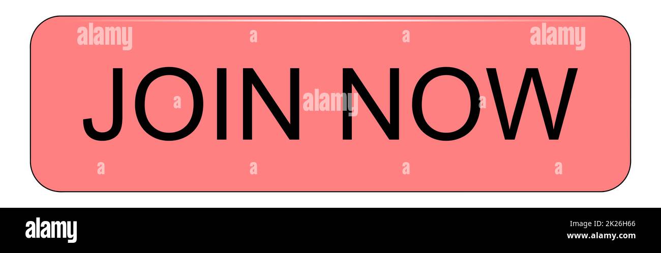 Join now Button pastel red on white background - illustration Stock ...