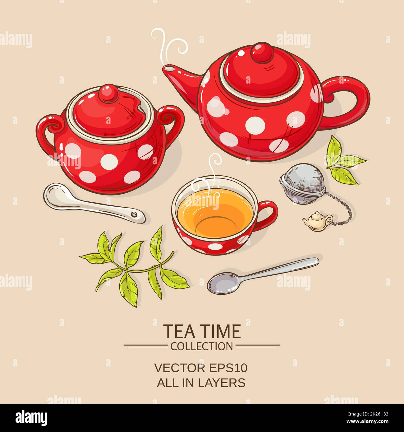 Red vector cartoon hi-res stock photography and images - Alamy