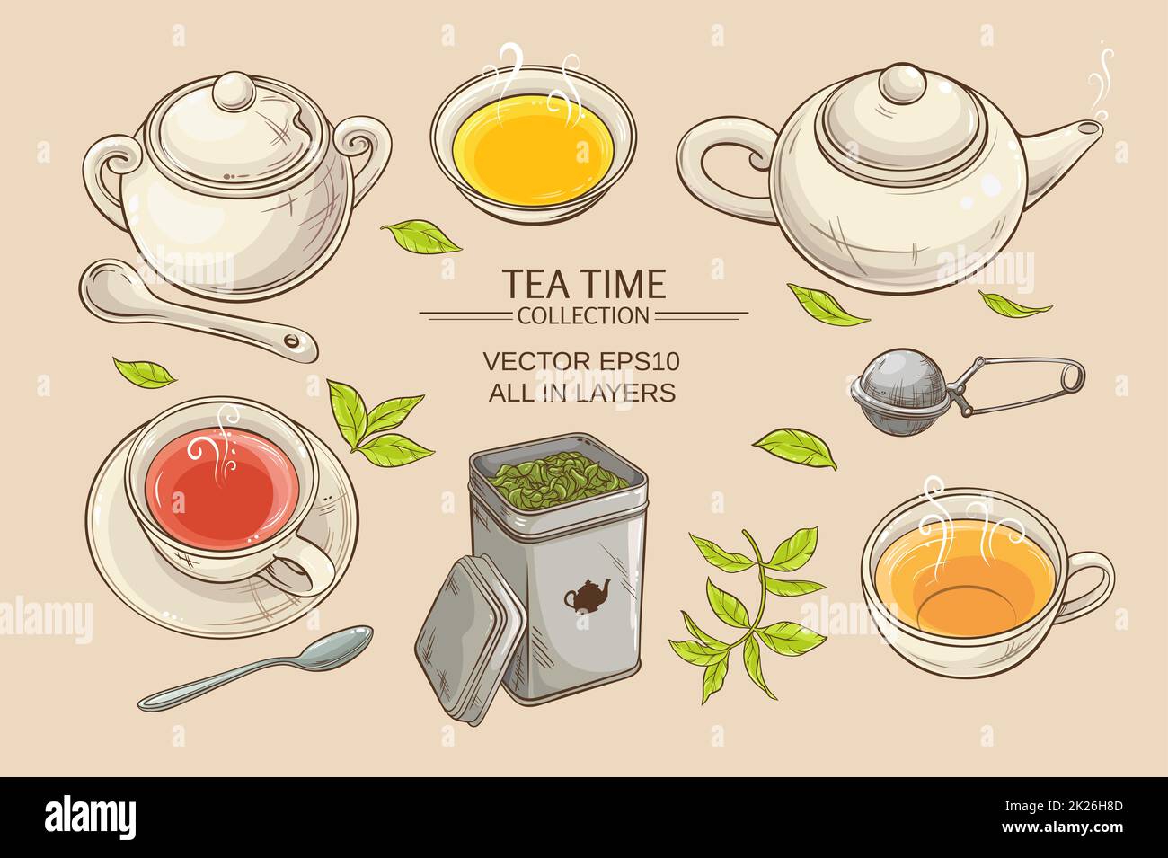 Grey tea set hi-res stock photography and images - Alamy