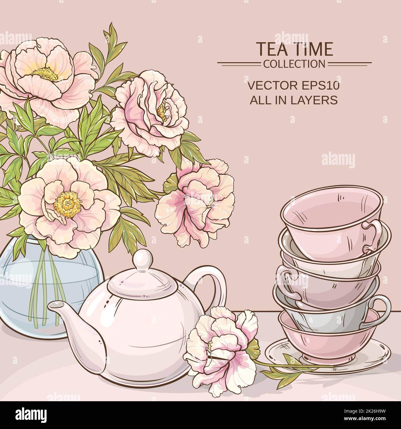 tea time color Stock Photo - Alamy