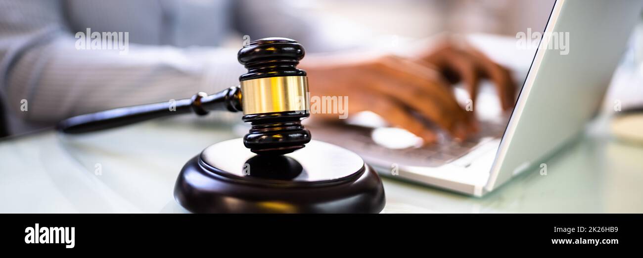 Legal Court Technology. Law Trial Tech Stock Photo - Alamy