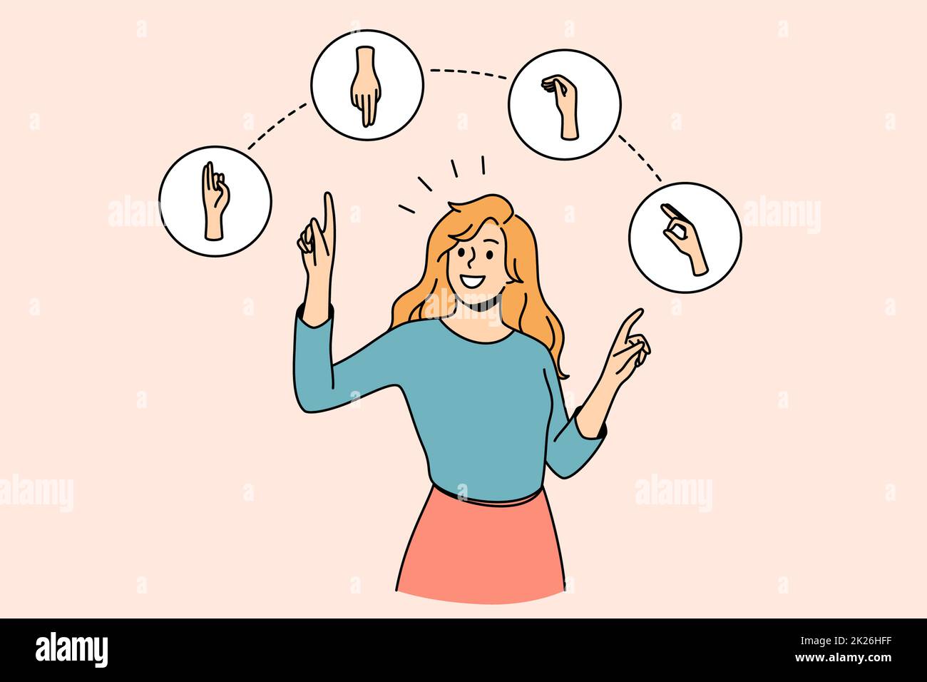 Finger language hi-res stock photography and images - Alamy