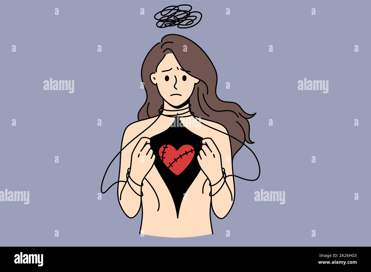 Depression and love hurting concept Stock Photo - Alamy