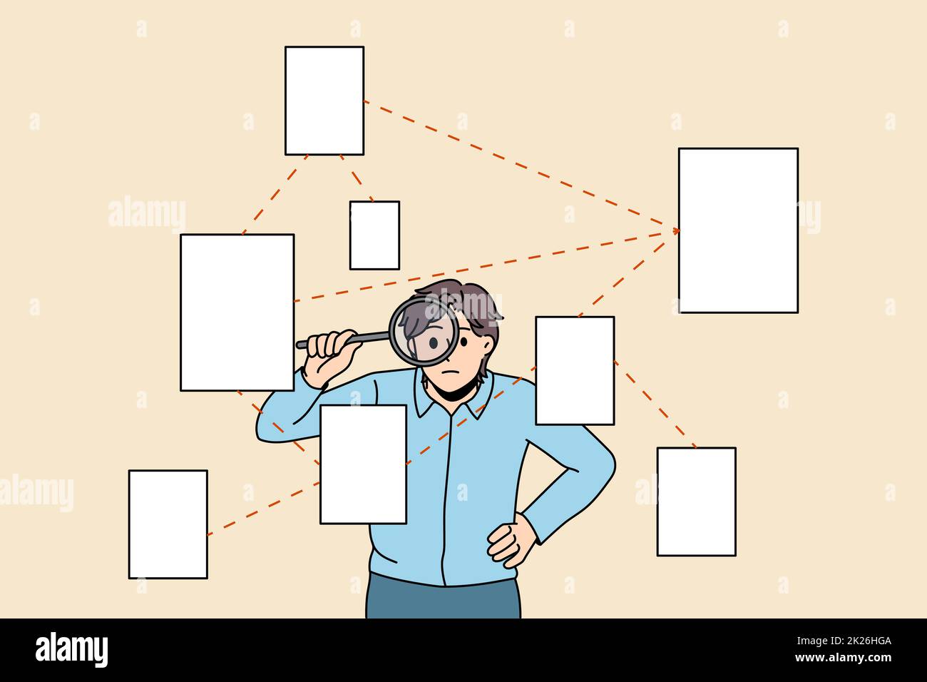 Searching for information and strategy concept Stock Photo - Alamy