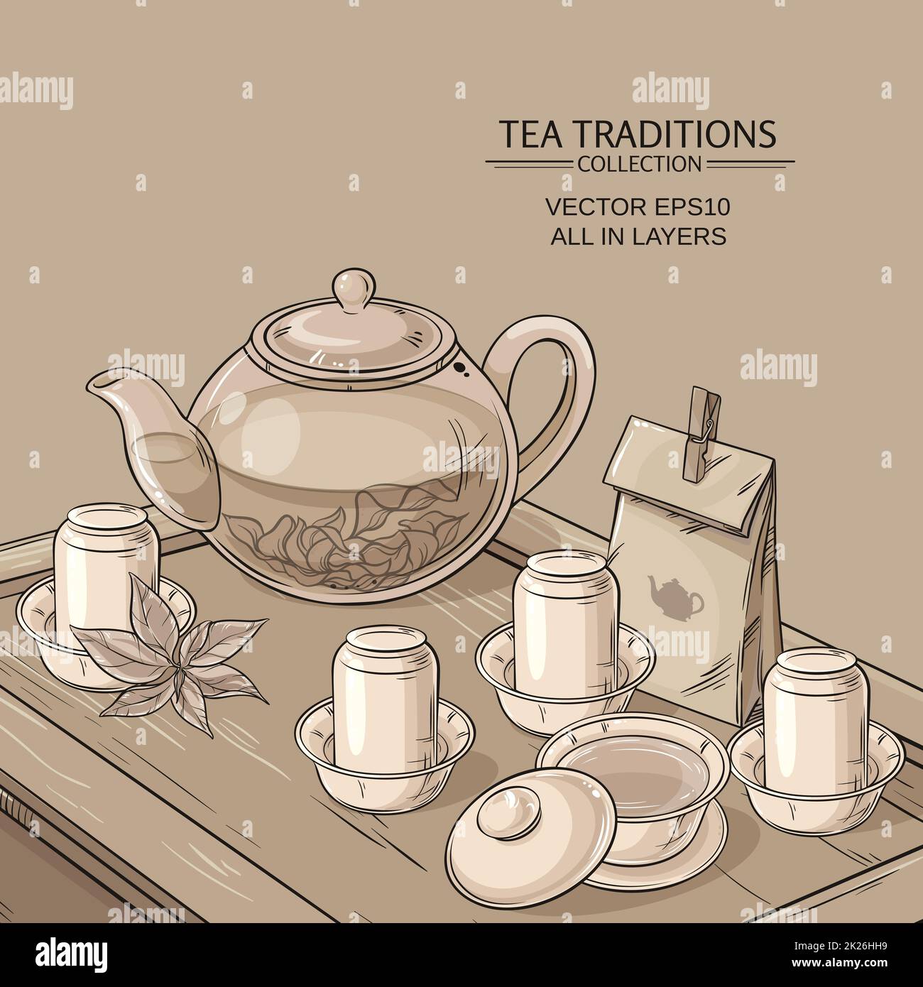 Japanese tea ceremony drawing hi-res stock photography and images - Alamy