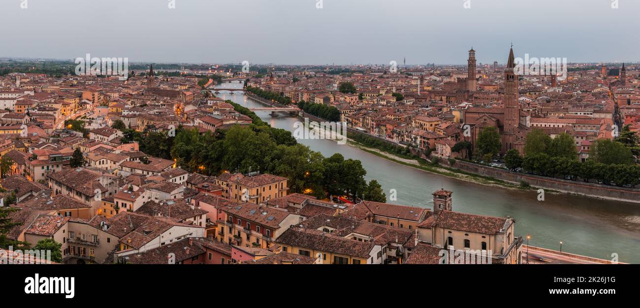 Verona sunset hi-res stock photography and images - Alamy