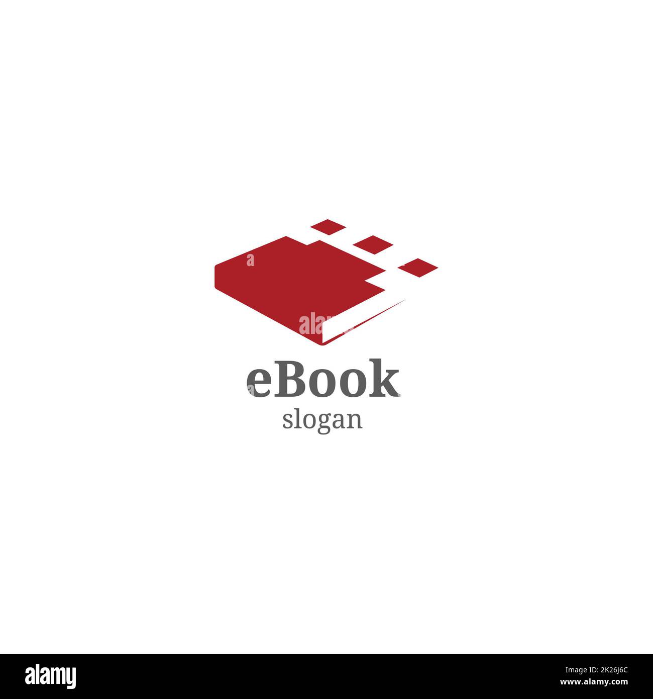 Minimalistic book cover. Vector logo. Educational Portal. Knowledge ...