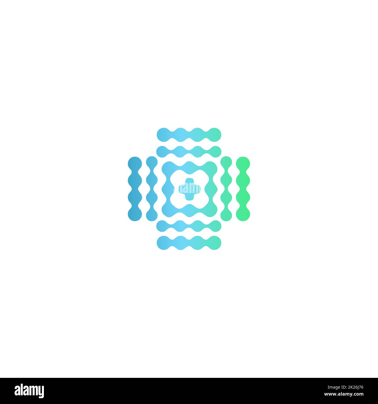 Halftone medical icon, blue and green gradient circles style, vector ...