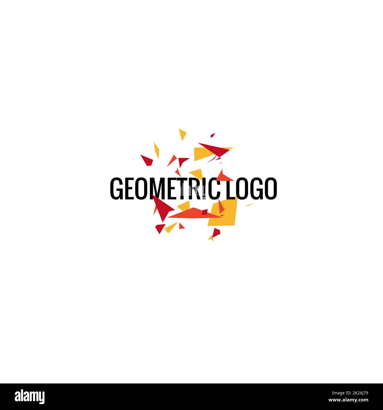 Logo. Vector. Triangles Stock Photo - Alamy