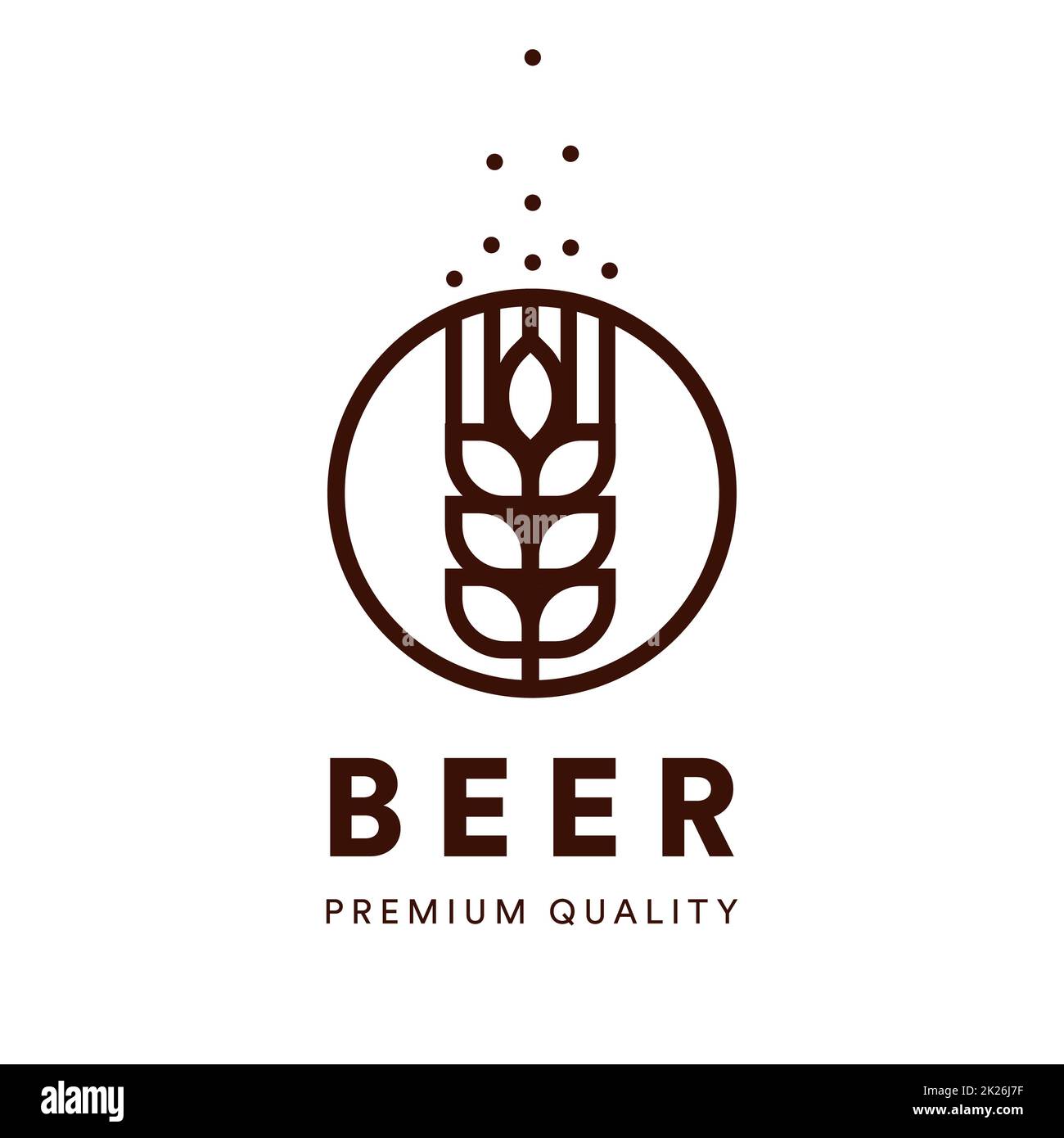 Brewery emblem. Craft beer vector logo. Premium quality ale, alkohol ...