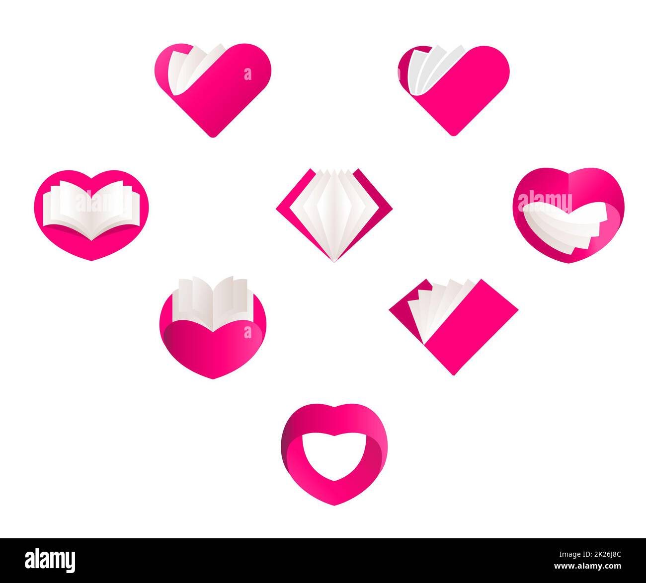 Heart book hi-res stock photography and images - Alamy