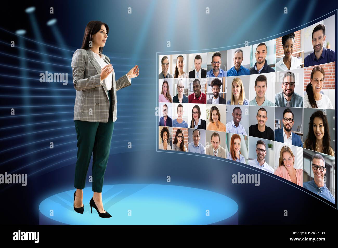 Online speaker hi-res stock photography and images - Alamy