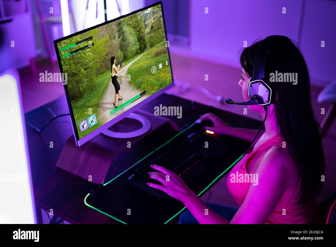 Online Esports PC Player Stock Photo - Alamy