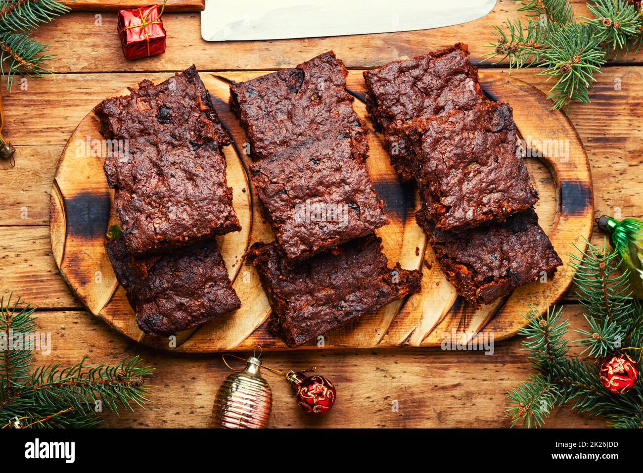 Panforte is a traditional Italian Christmas torte Stock Photo - Alamy