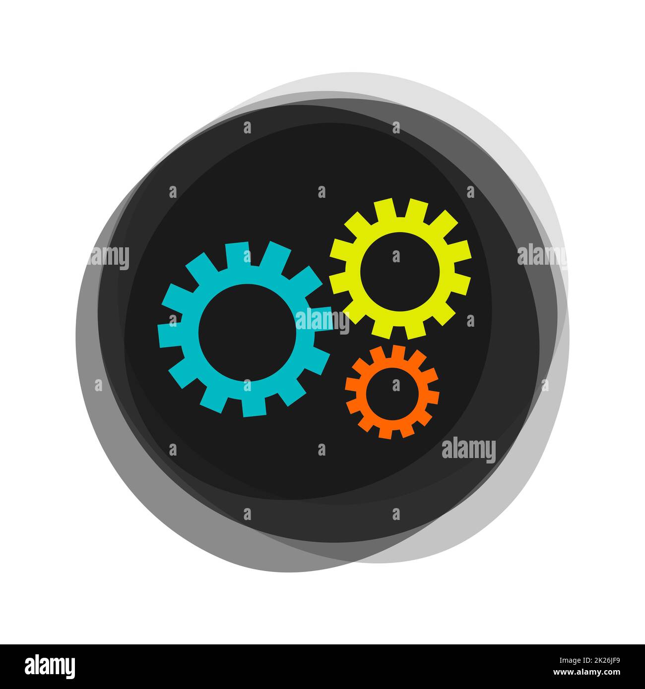 Cogwheel settings Cut Out Stock Images & Pictures - Alamy