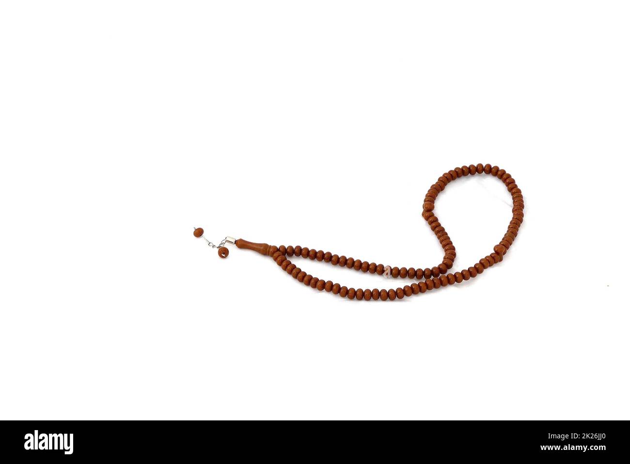 rosary standing on a white background, rosary in islam, close-up prayer ...