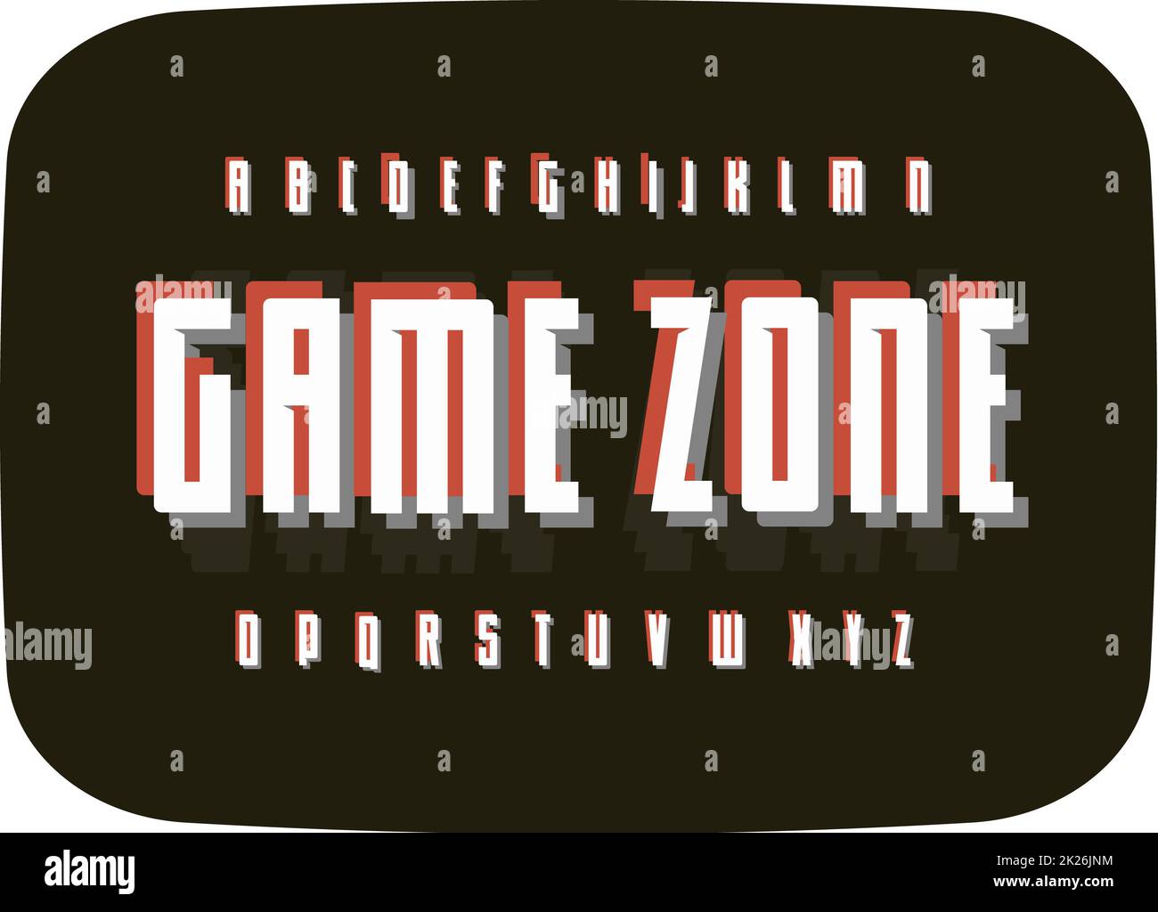 Digital retro font hi-res stock photography and images - Alamy