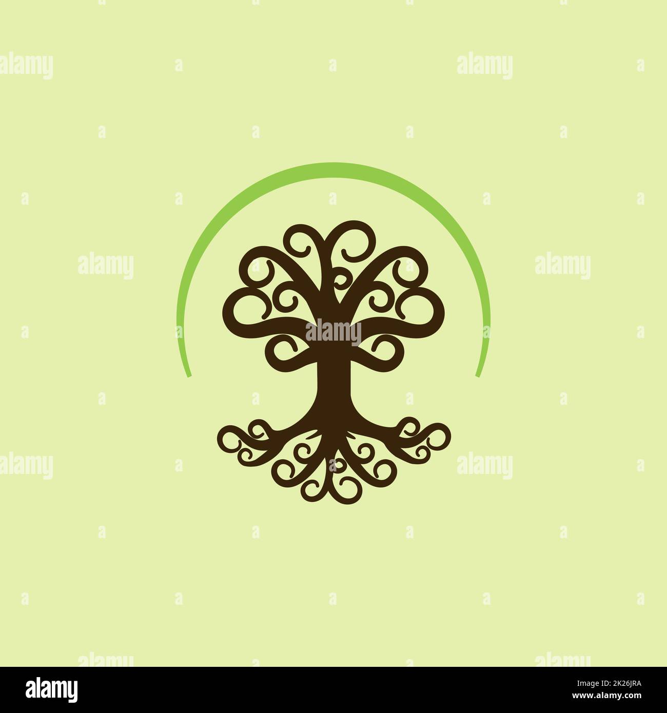 Tree label sign logo hi-res stock photography and images - Alamy