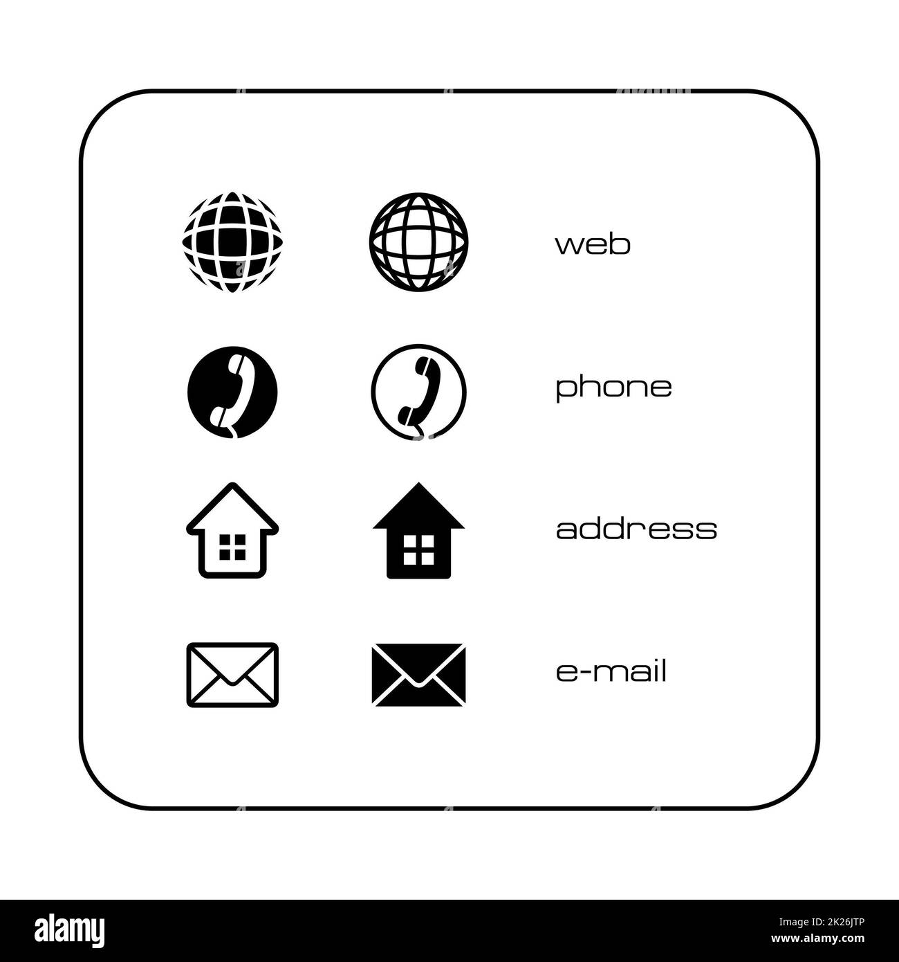 Contacts icon hi-res stock photography and images - Alamy