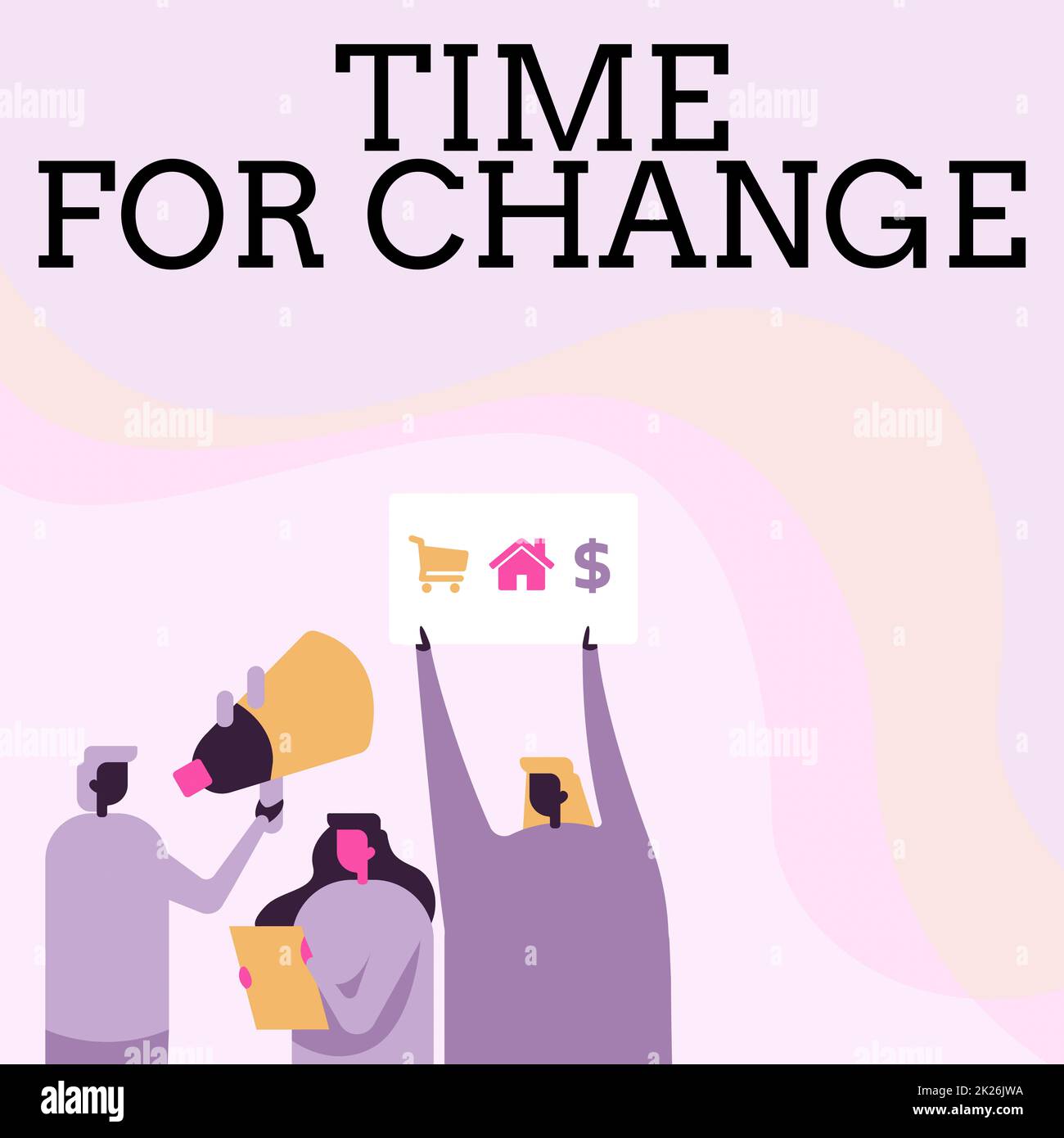 Writing displaying text Time For Change. Business concept take action ...