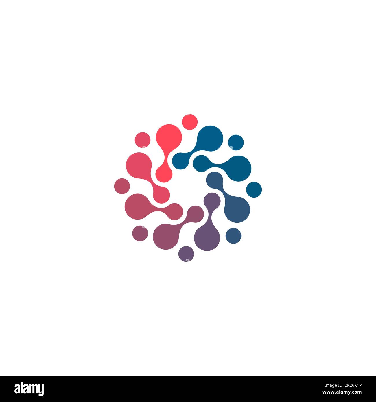 Vector isolated sun logo design template. Abstract dots symbol. Icon ...