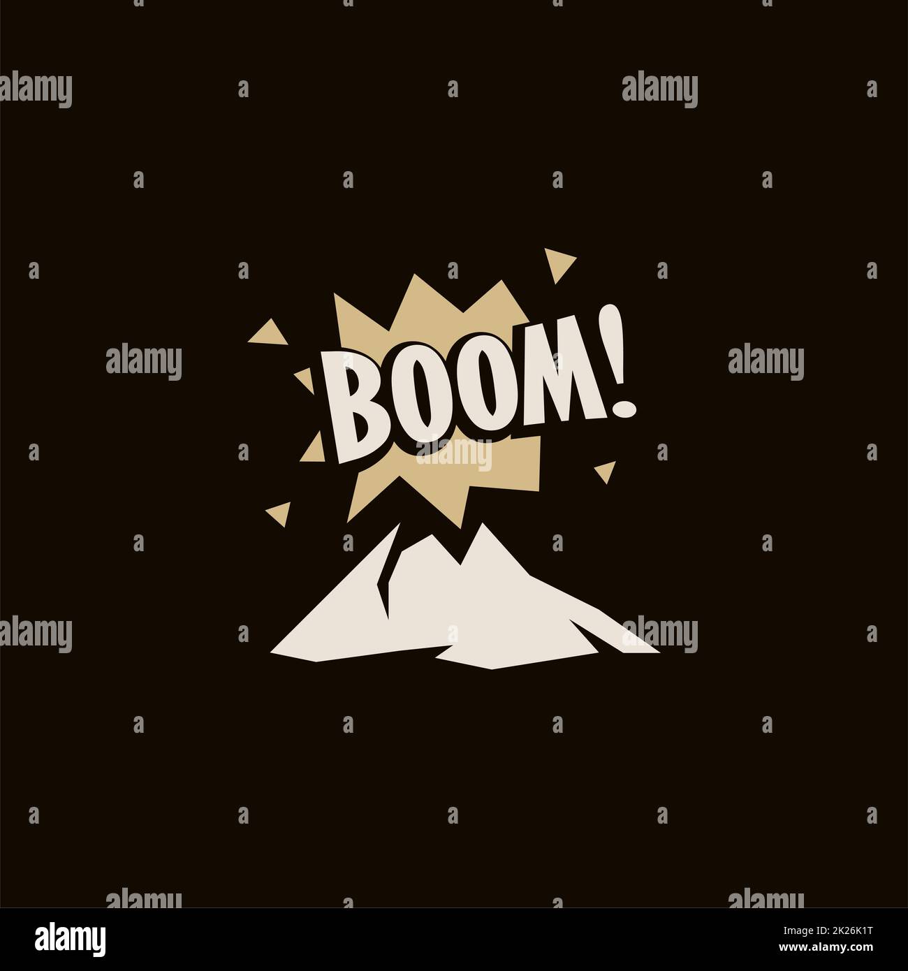 Volcano magma eruptio icon collection. Spectacular natural phenomenon ...