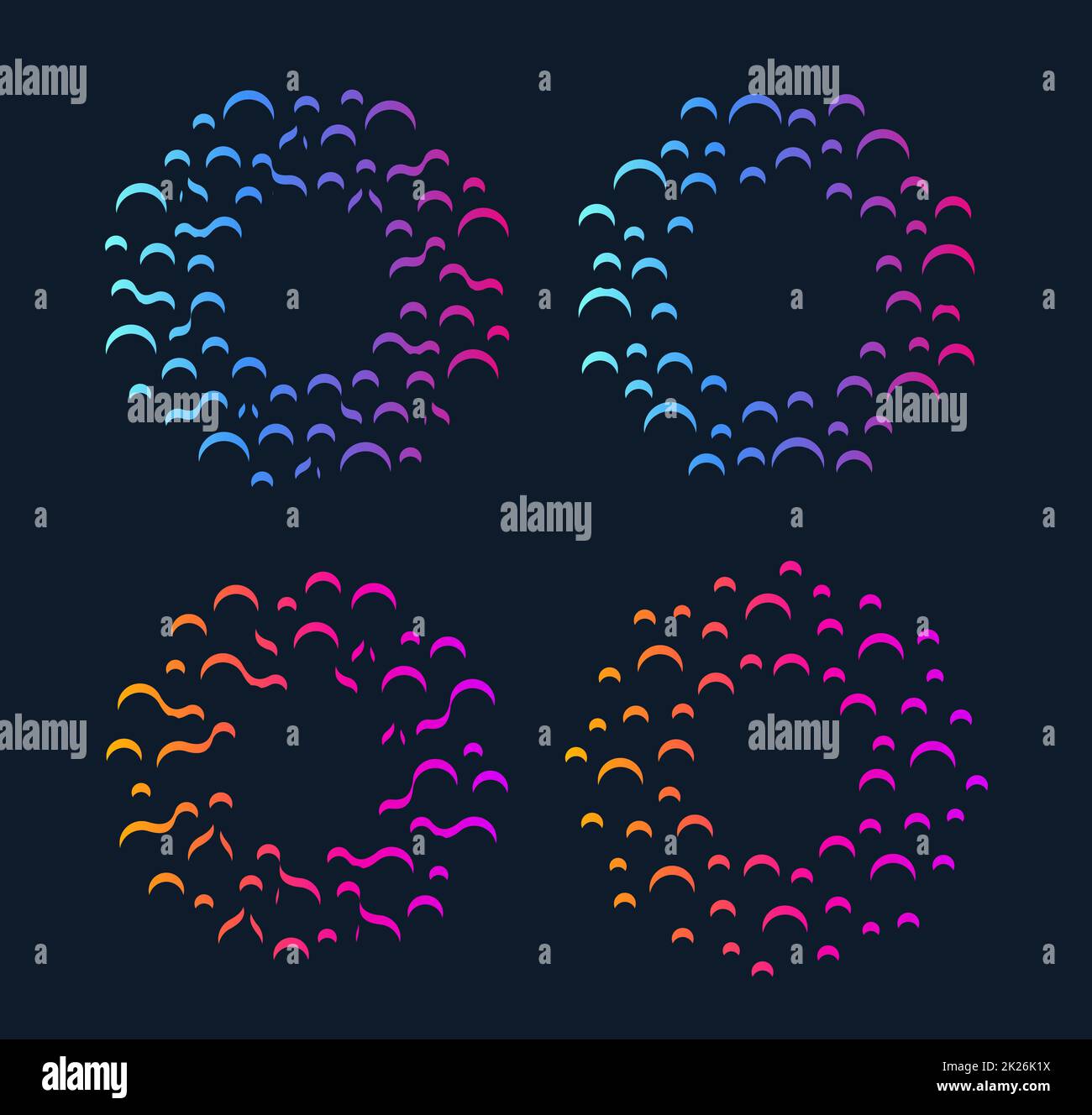 Abstract round explosion. Network data base. Pharmacy laboratory signs ...