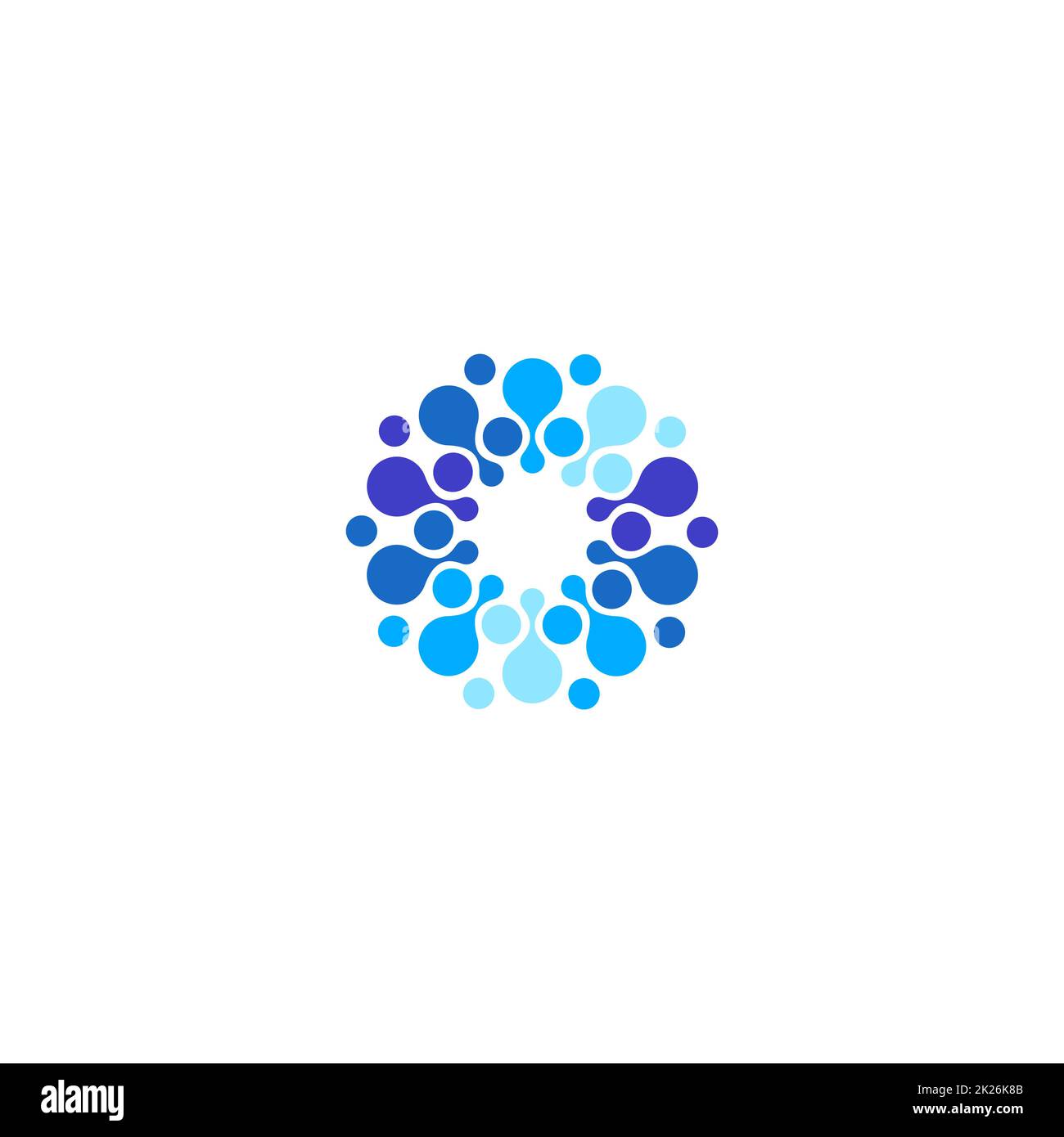 Vector isolated sun logo design template. Abstract dots symbol. Icon ...