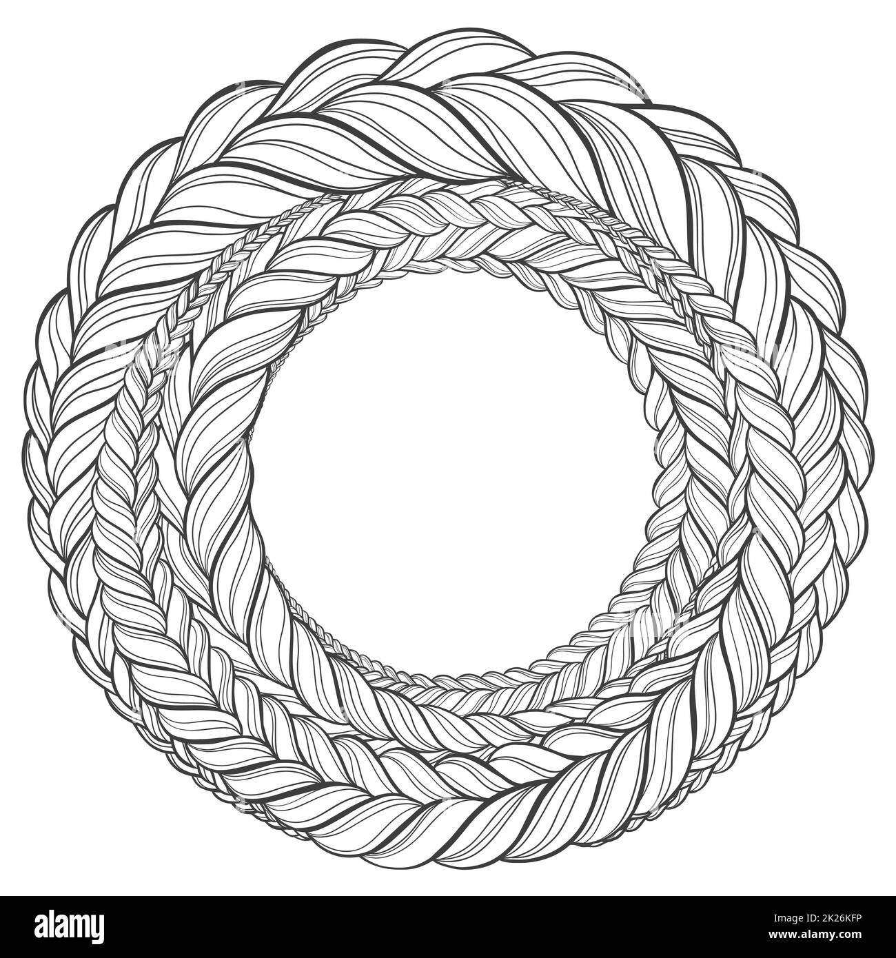 Curly hairstyle vector Cut Out Stock Images & Pictures - Alamy