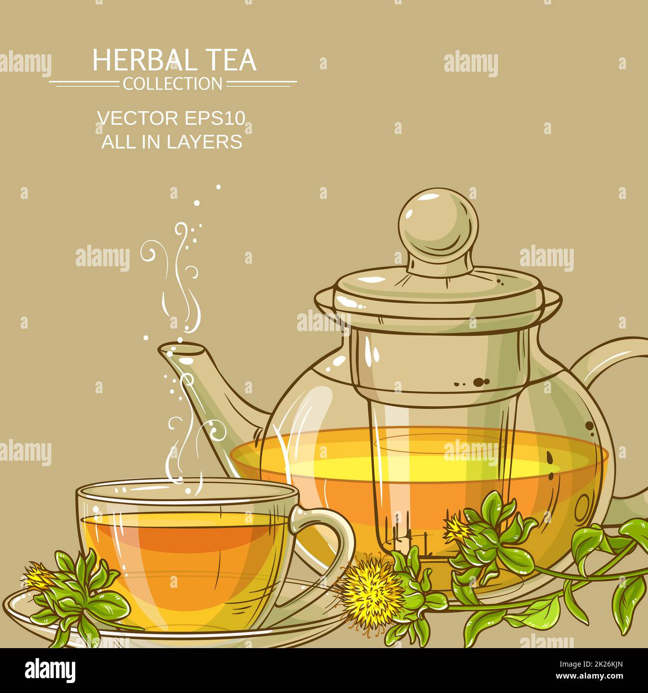 safflower tea background Stock Photo - Alamy