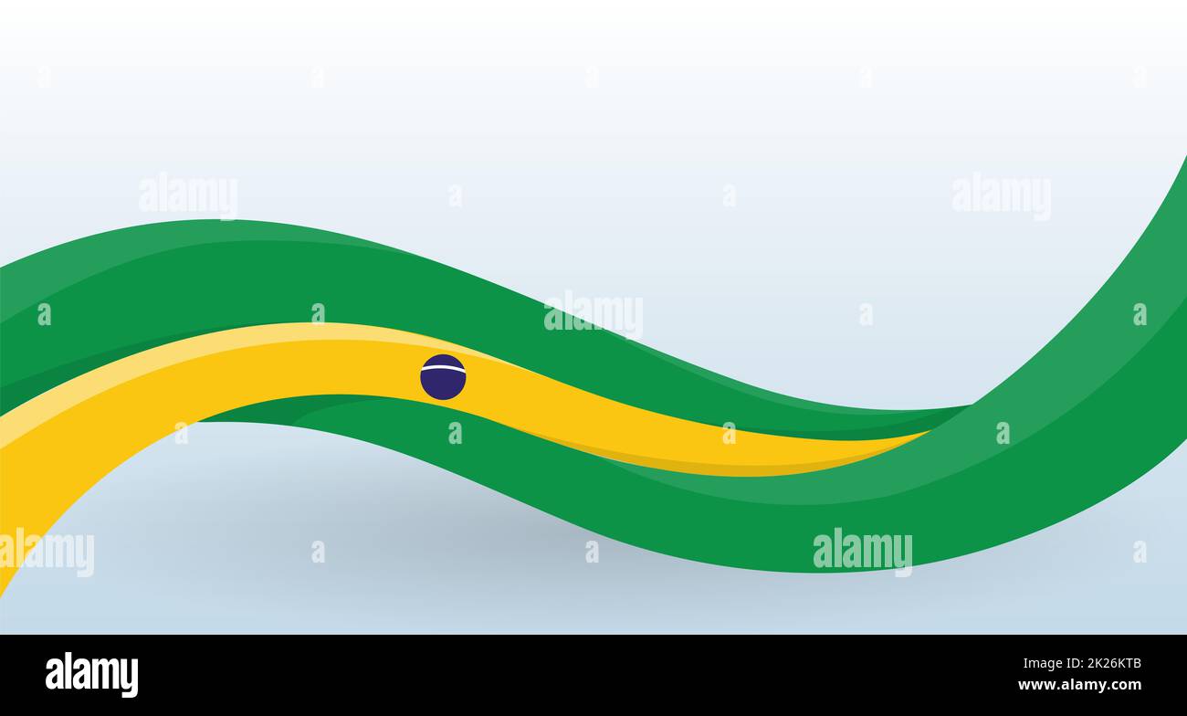 Waving National flag. Modern unusual shape. Design template for ...