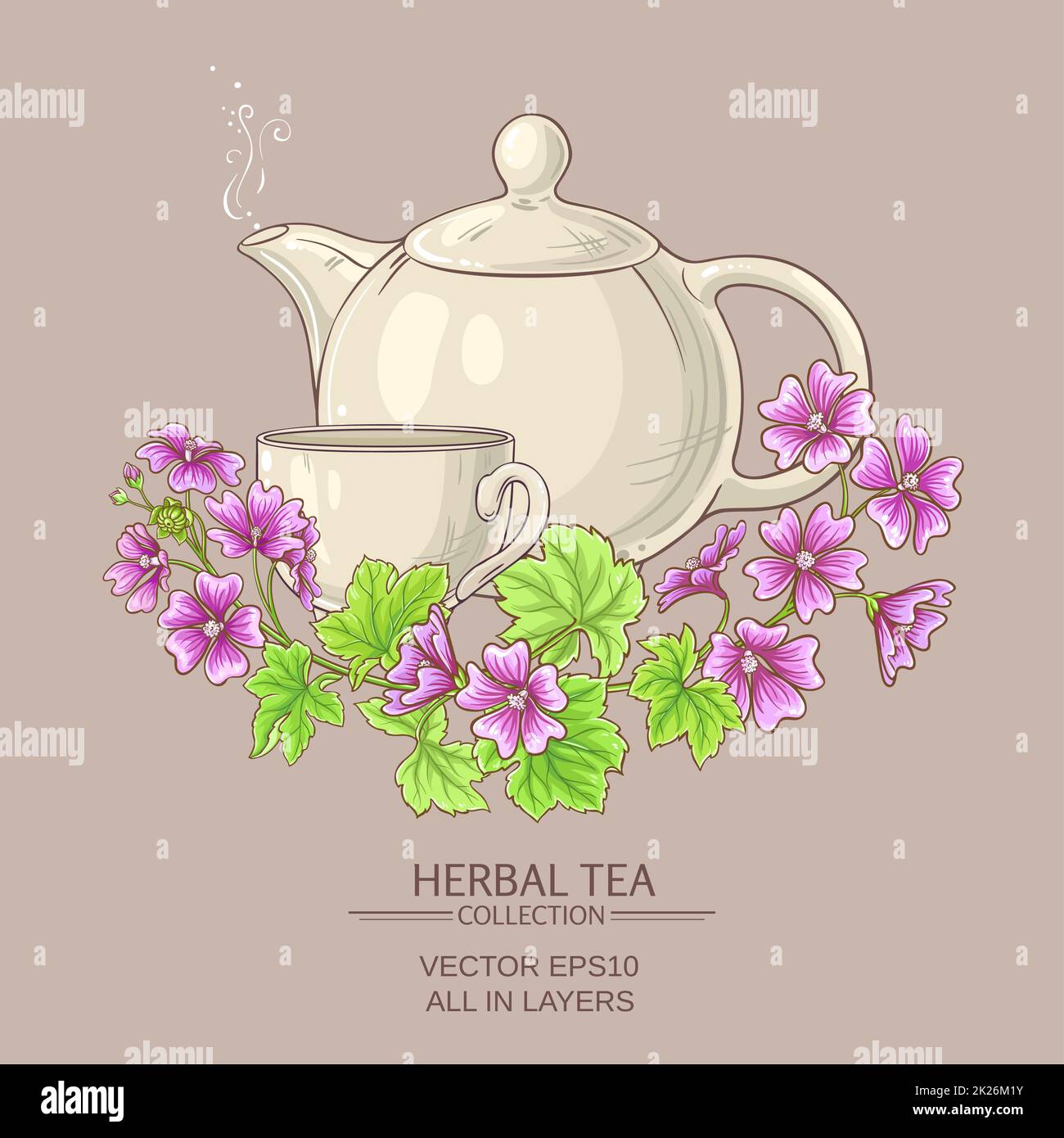 Malva sylvestris tea hi-res stock photography and images - Alamy